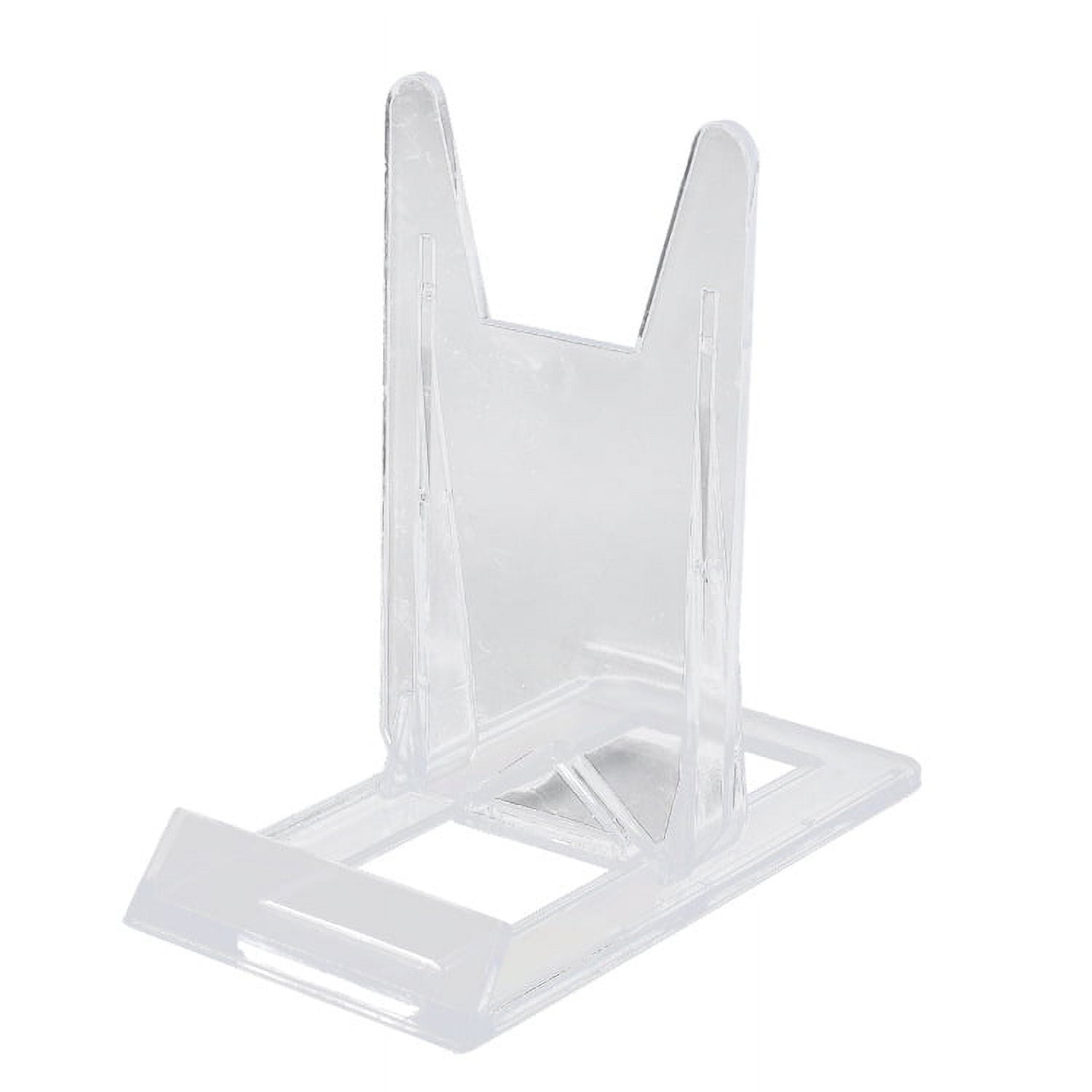 PHANY 10 PCS Clear Adjustable Presentation Rack Plate Holders Plastic ...