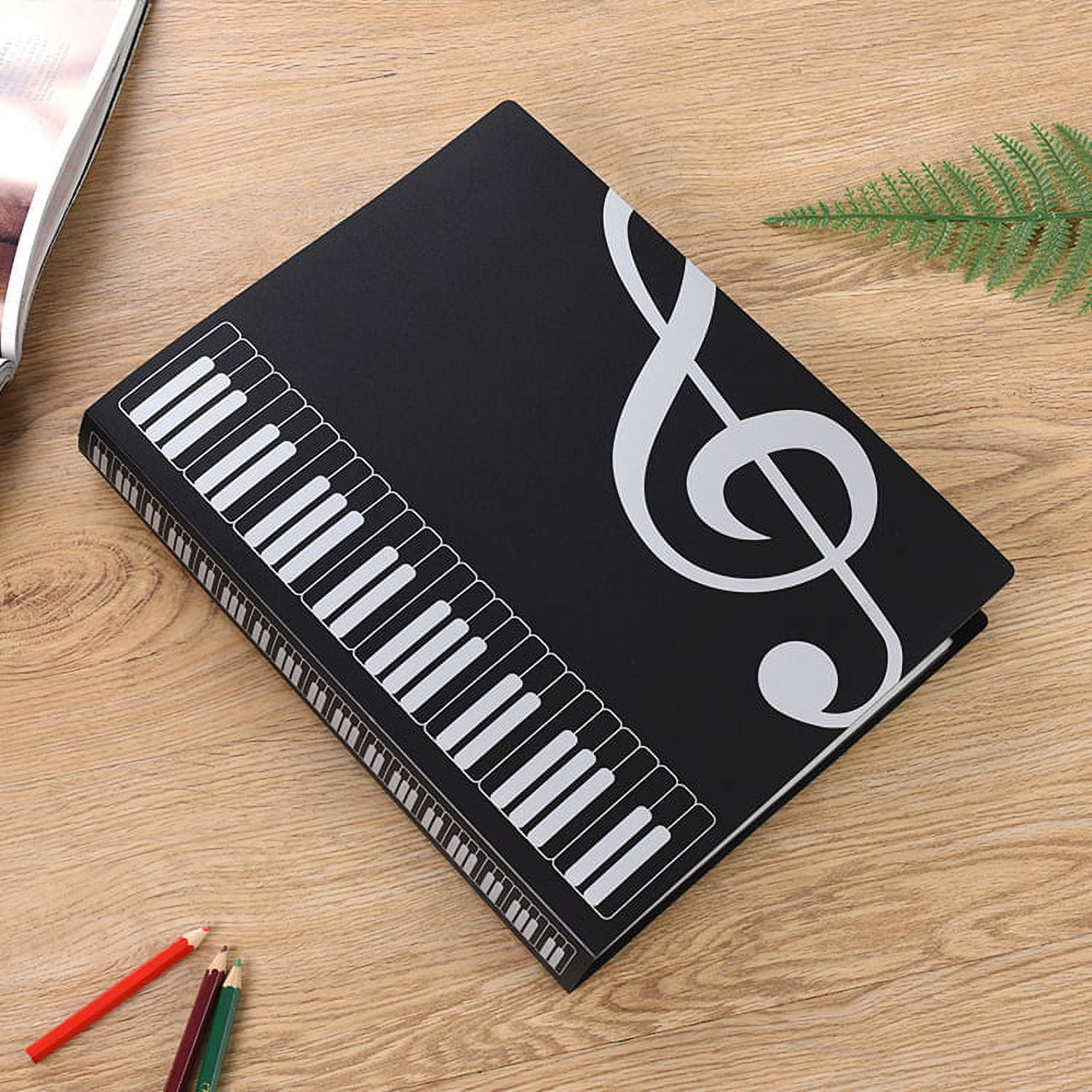 PHANY 40 Sheets A4 Music Book Folder Piano Sheet Music Band Chorus ...
