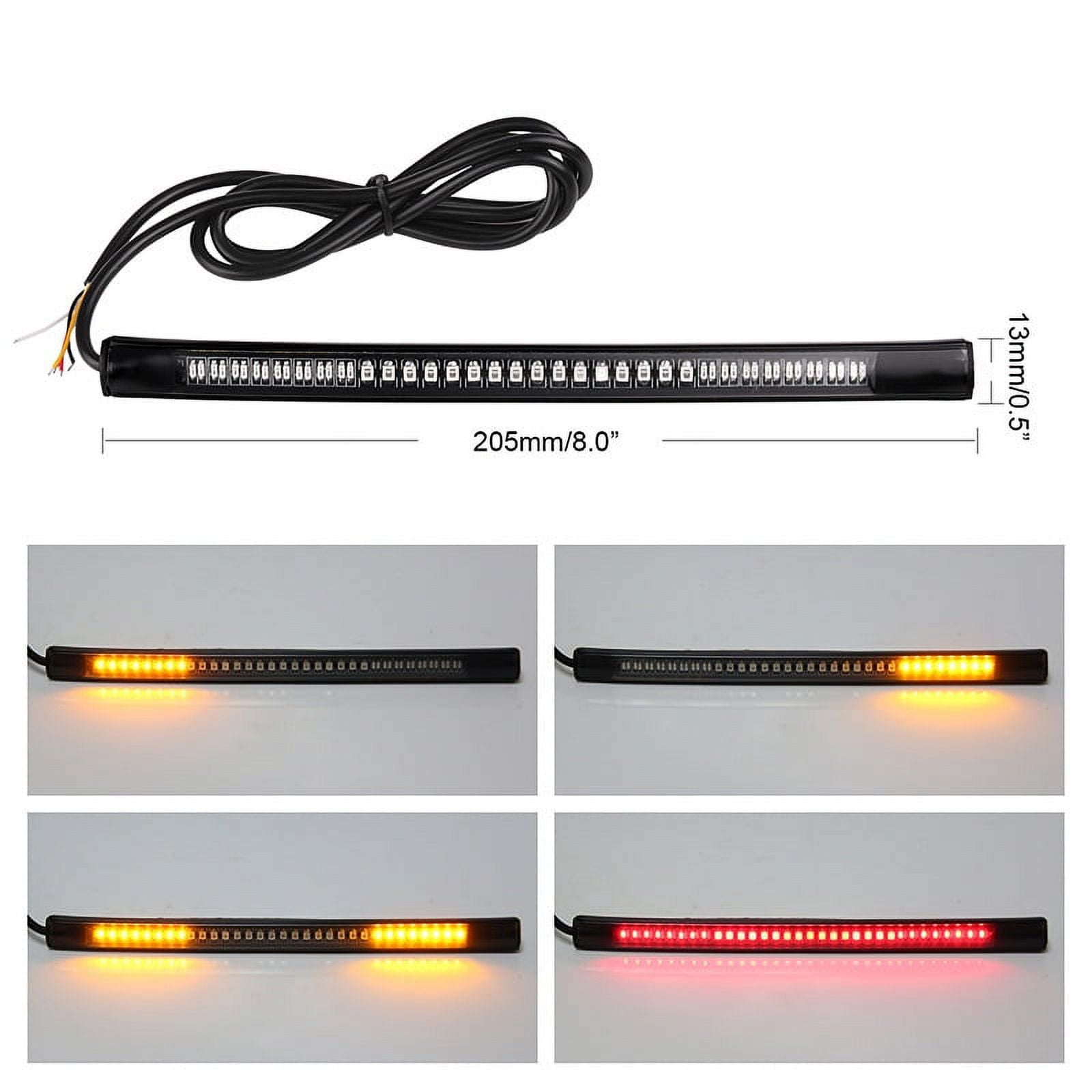 PHANY 48 Led Brake Light Fits Motorcycle Car Bike Turn Signal Light Bar ...