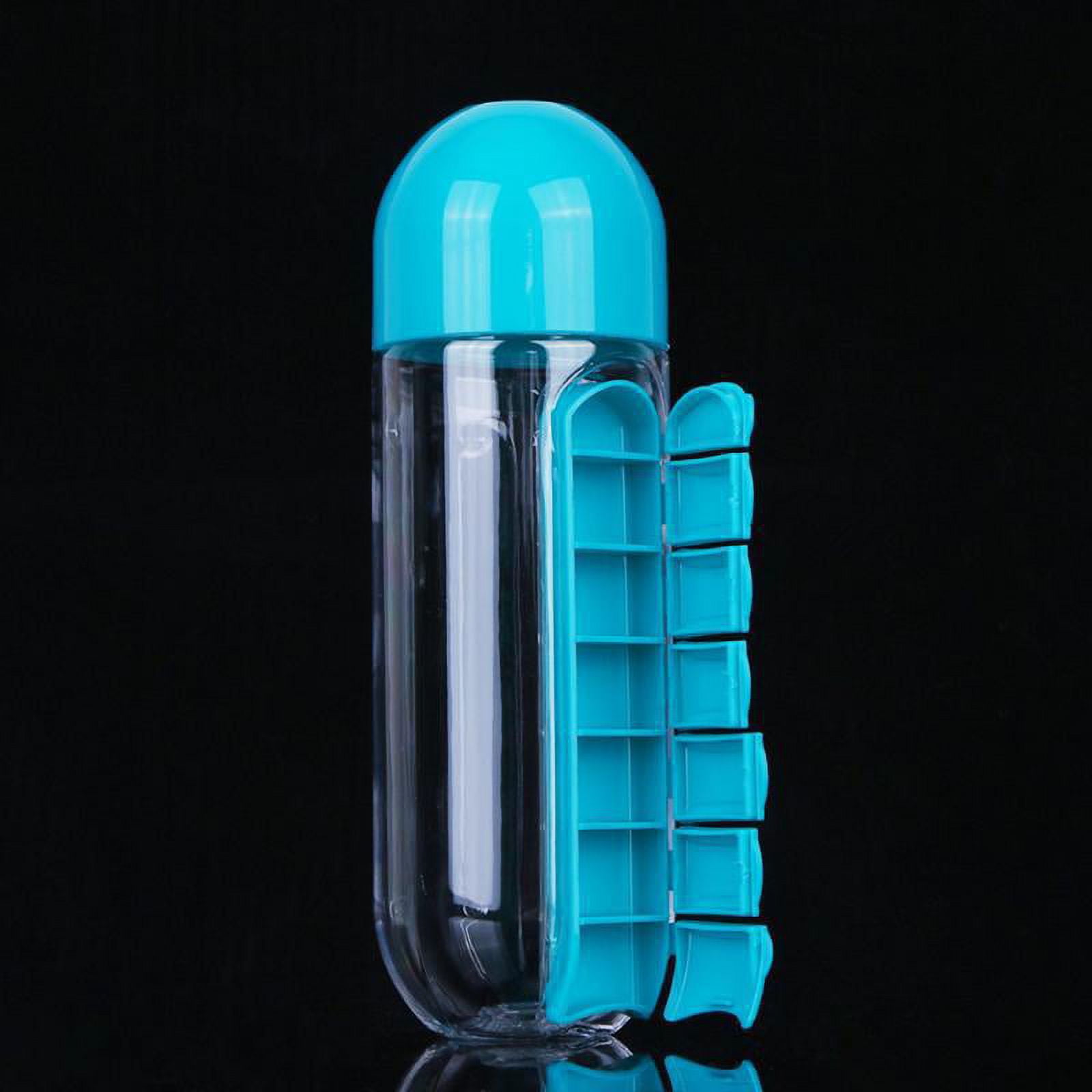 PHANY Pill Organizer Water Bottle 7 Day Pill Holder with Weekly ...