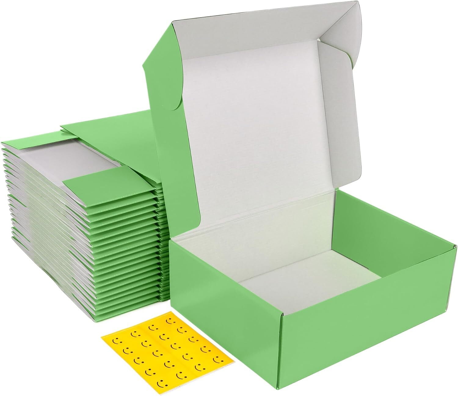 PHAREGE Flat 20 Pack Green 12x9x4 Inches Shipping Boxes, Cardboard ...