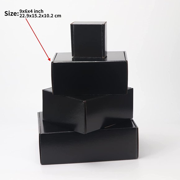 Black Shipping Boxes