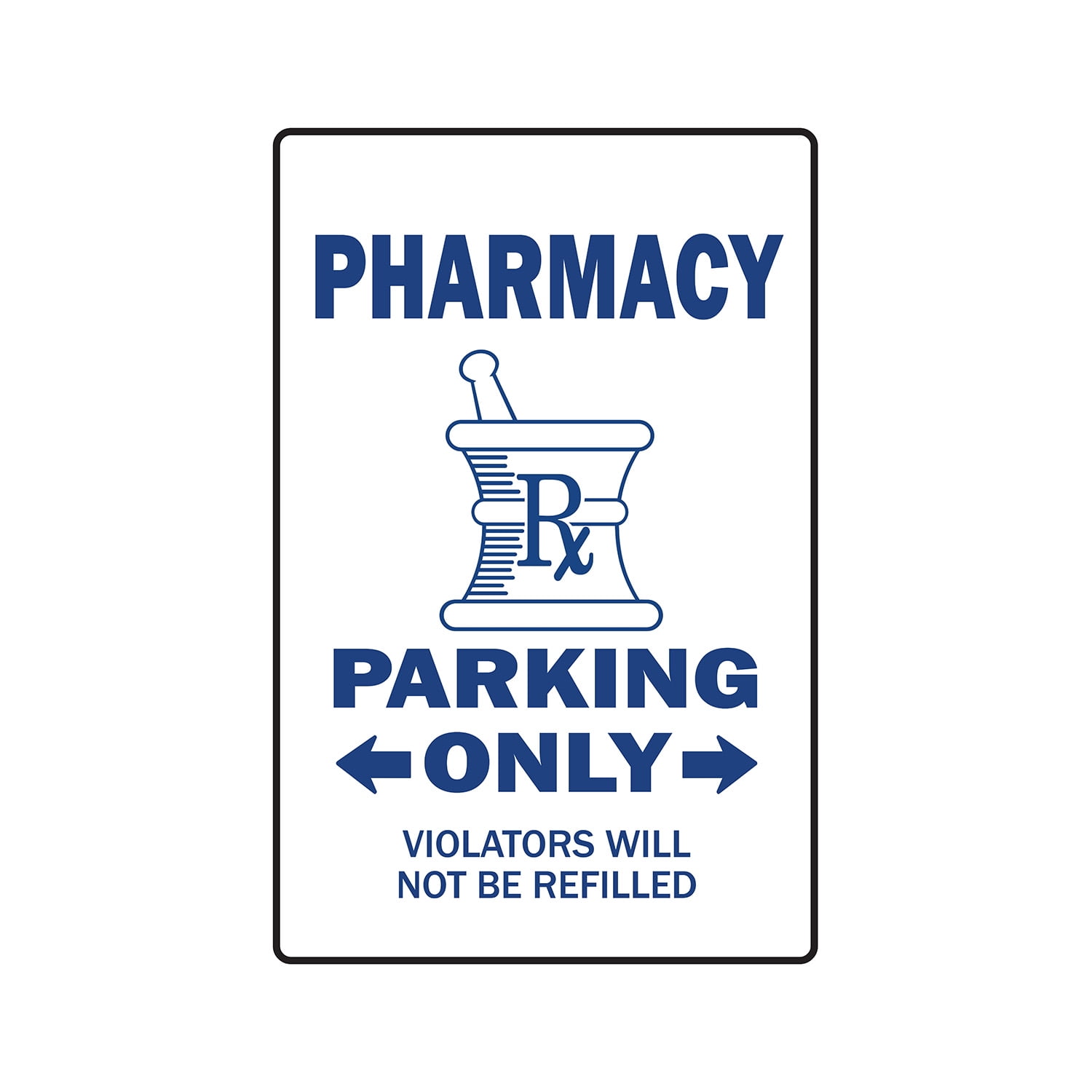 PHARMACY Parking Aluminum Sign pharmacist druggist drug store | Indoor ...