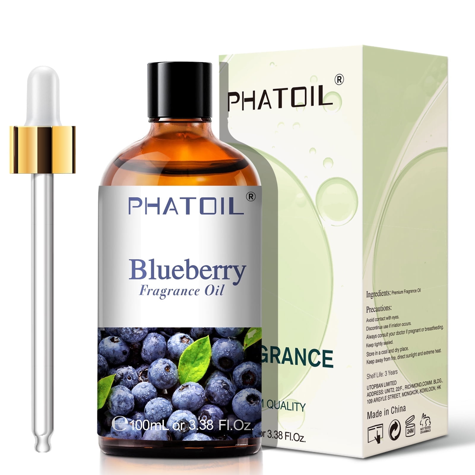 PHATOIL 100ML Blueberry Essential Oils for Aromatherapy Diffuser ...