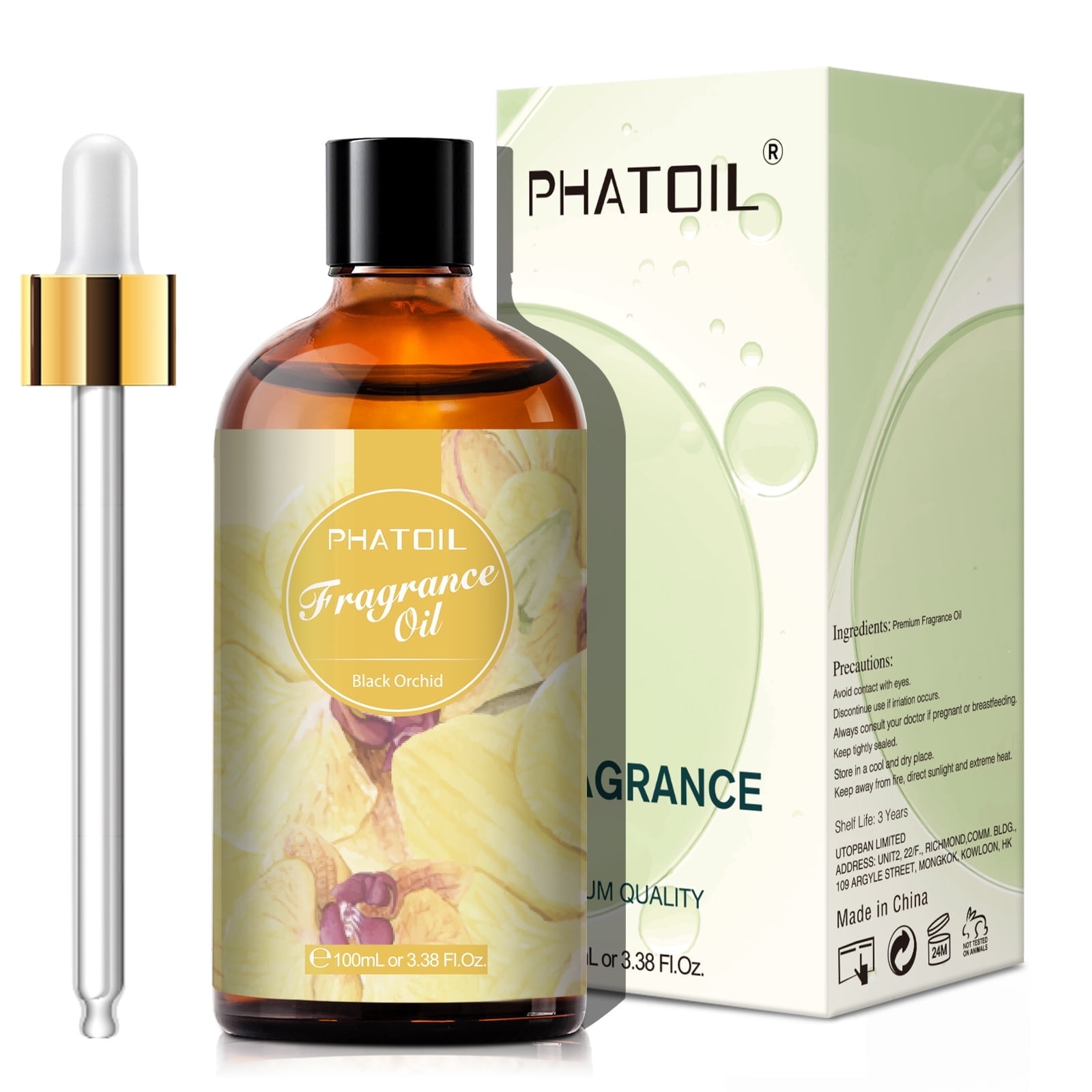 Phatoil Black Orchid Fragrance Oil, Aromatherapy, Diffuser, DIY Candle ...