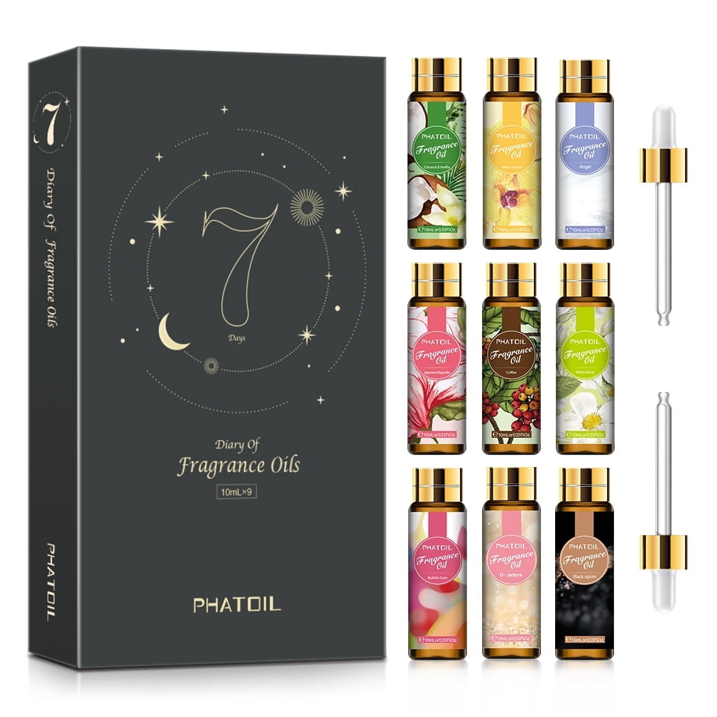 PHATOIL Fragrance Oil Set with Candle Making, Soap Making & Diffuser ...