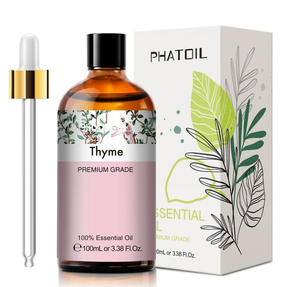PHATOIL 100% Pure Thyme Essential Oil for Diffusers, Aromatherapy ...