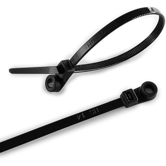 PHATSAT 8 Inch Heavy-Duty Zip Ties with Screw Holes, Nylon Cable Ties ...