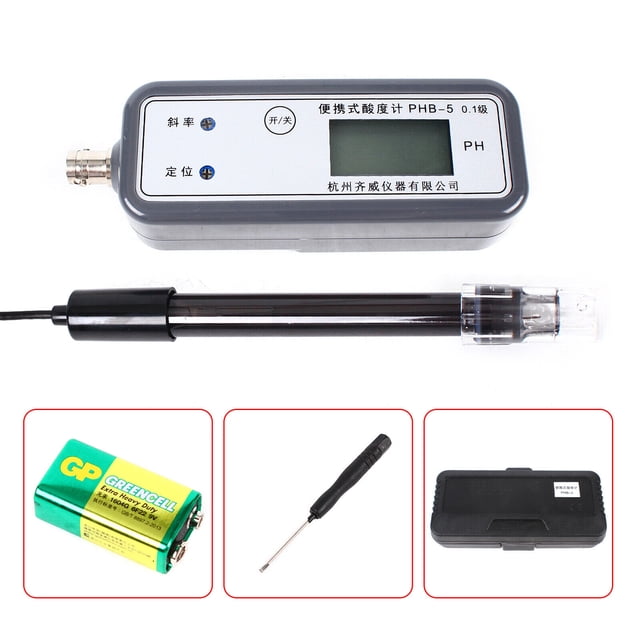 PHB-5 Acidimeter PH Meter Laboratory Acidimeter 0.0-14.00 PH Value LCD ...