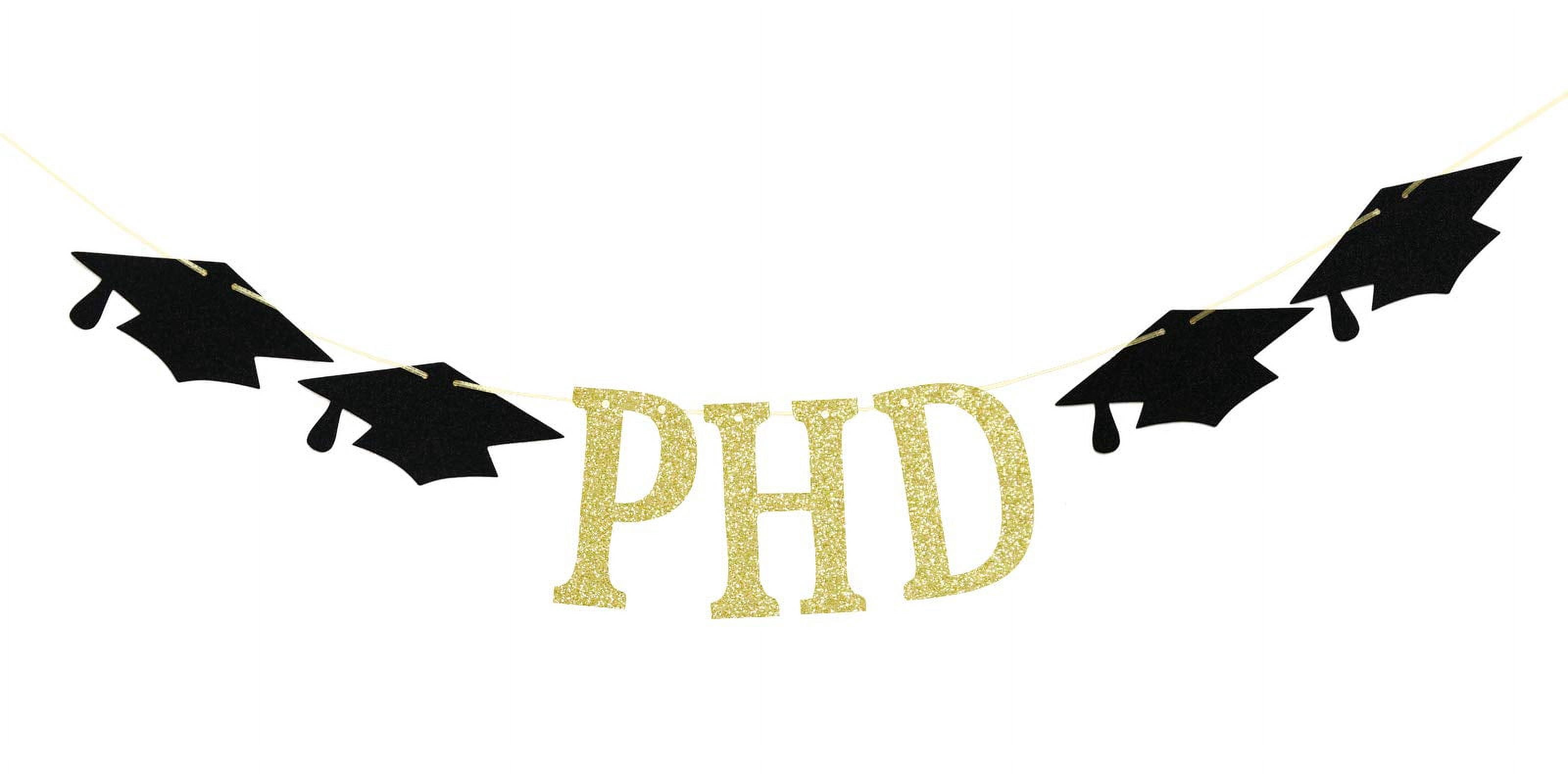 PHD Banner for 2024 CI30 Graduation Party Decorations, Congrats PHD ...