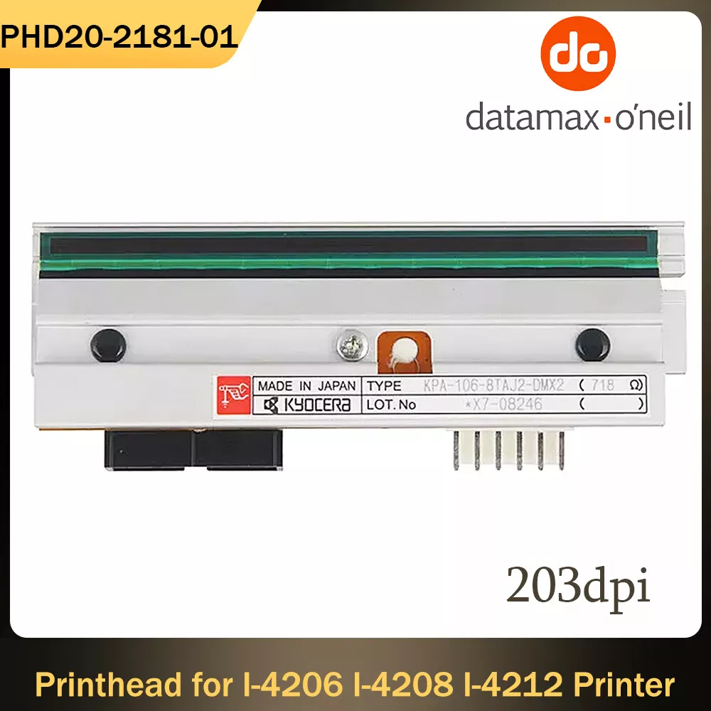 PHD20-2181-01 New Printhead for Datamax I-4206 I-4208 I-4212 203 DPI ...