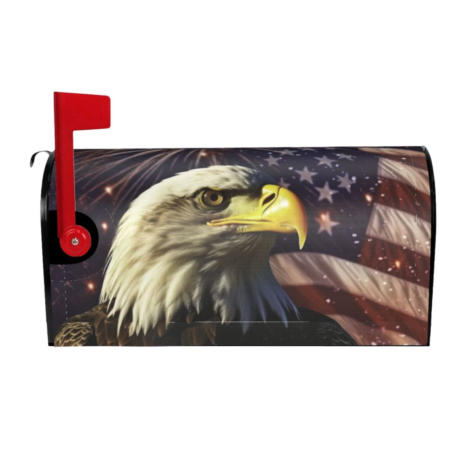 PHELIKA American Eagle Flag And Fireworks 03 Magnetic Mailbox Covers ...