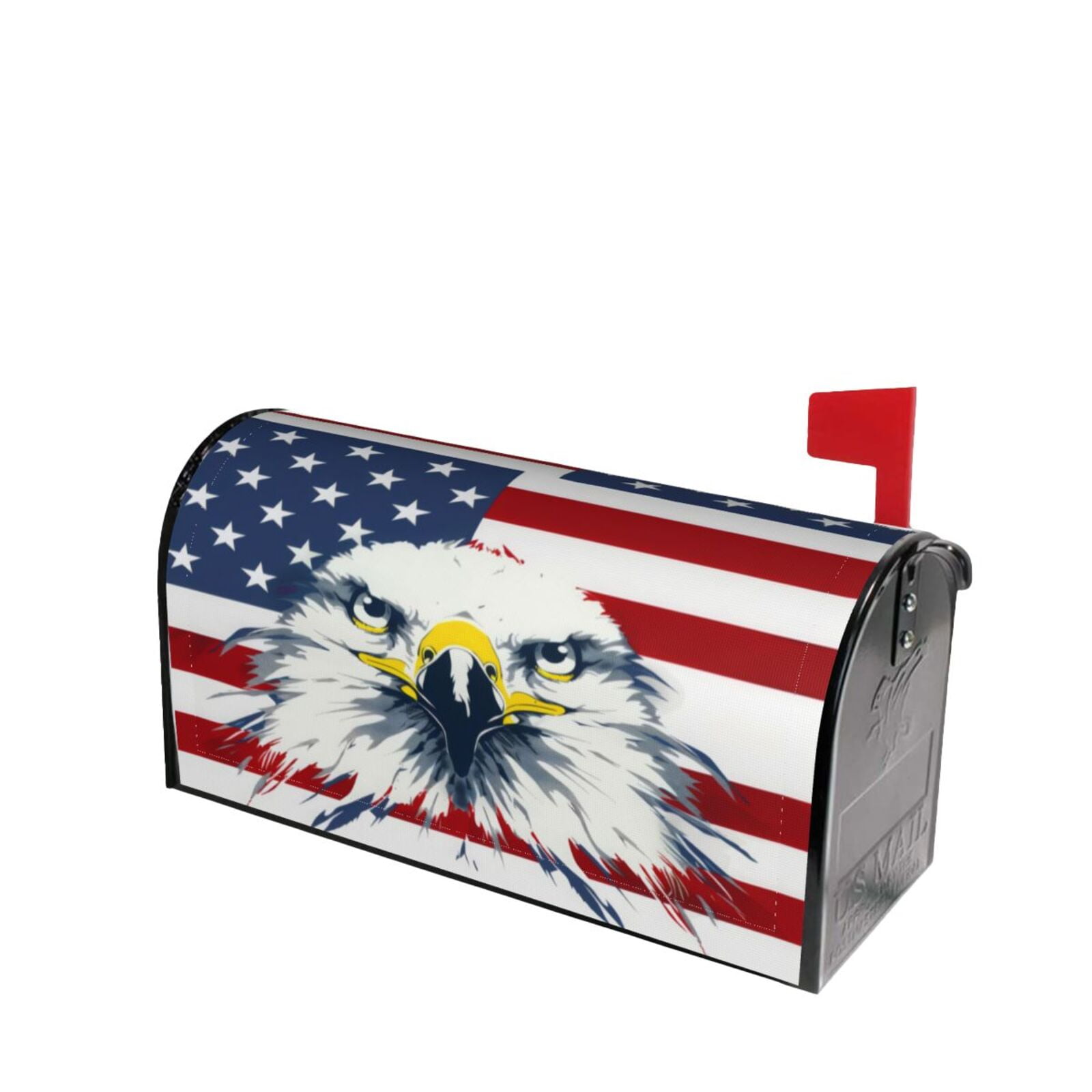 PHELIKA American Flag Eagle 03 Magnetic Mailbox Covers Post Letter Box ...