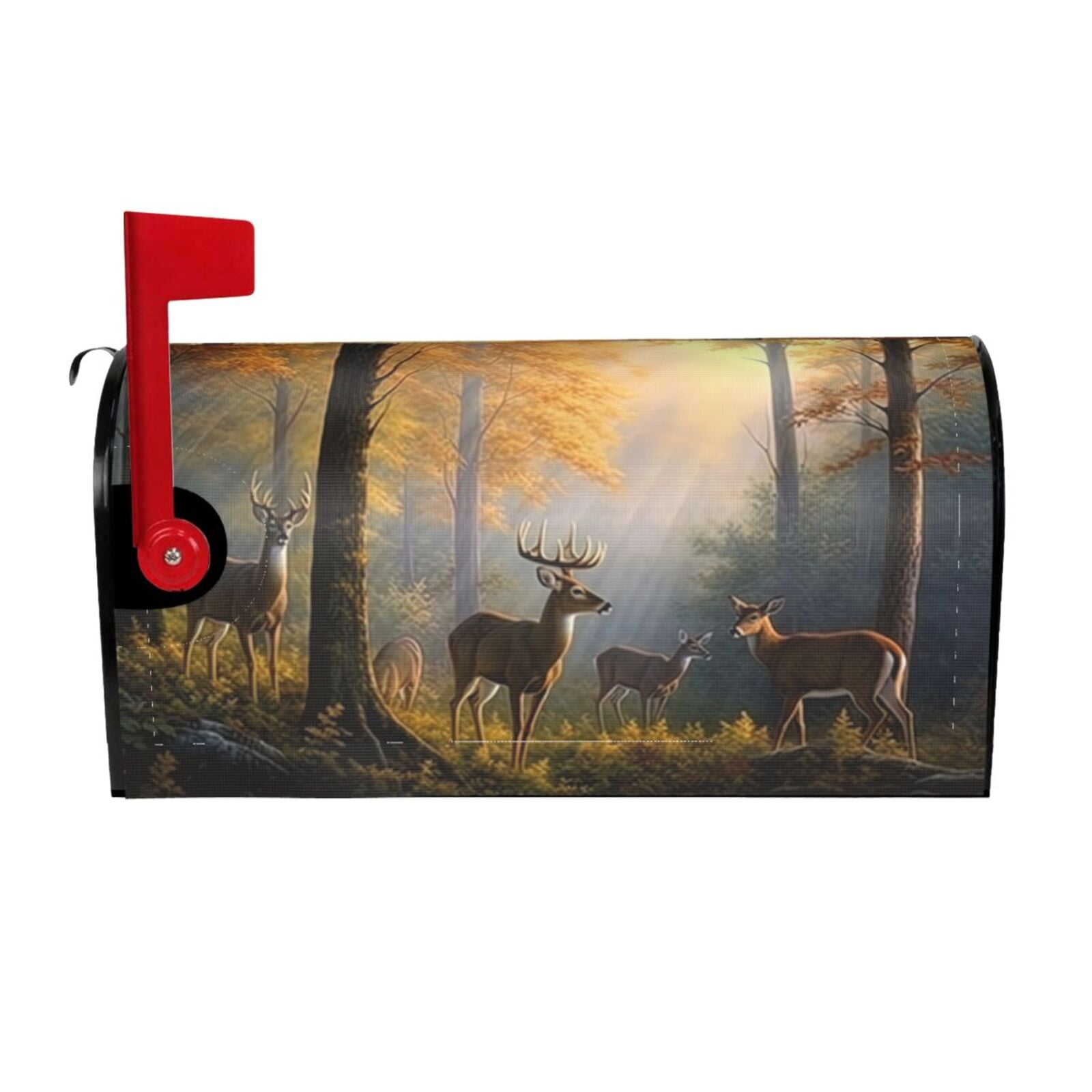 PHELIKA Autumn Deer Dreamy Misty Forests 03 Magnetic Mailbox Covers ...