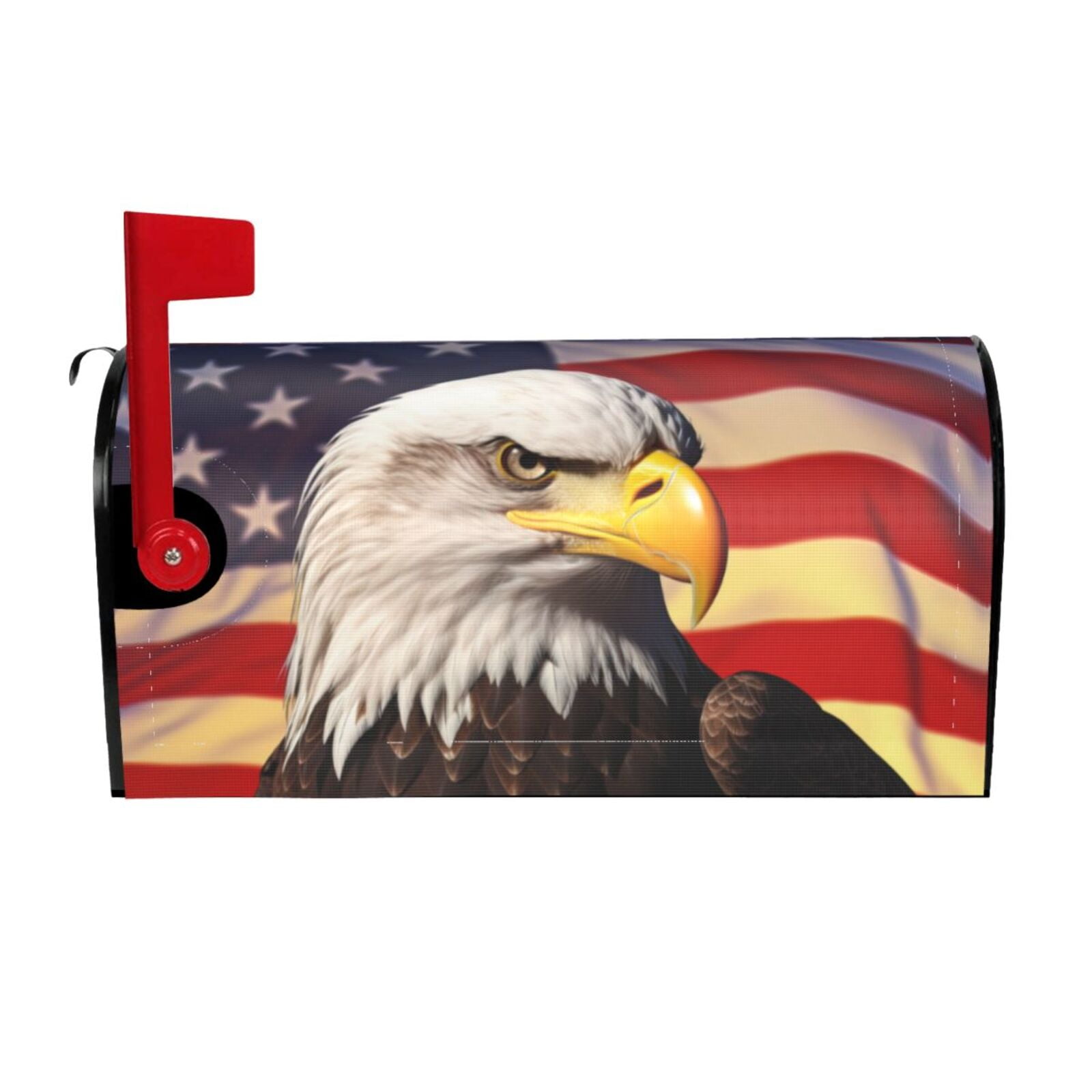 PHELIKA Bald Eagle American Flag 08 Mailbox Covers Magnetic Mailbox ...