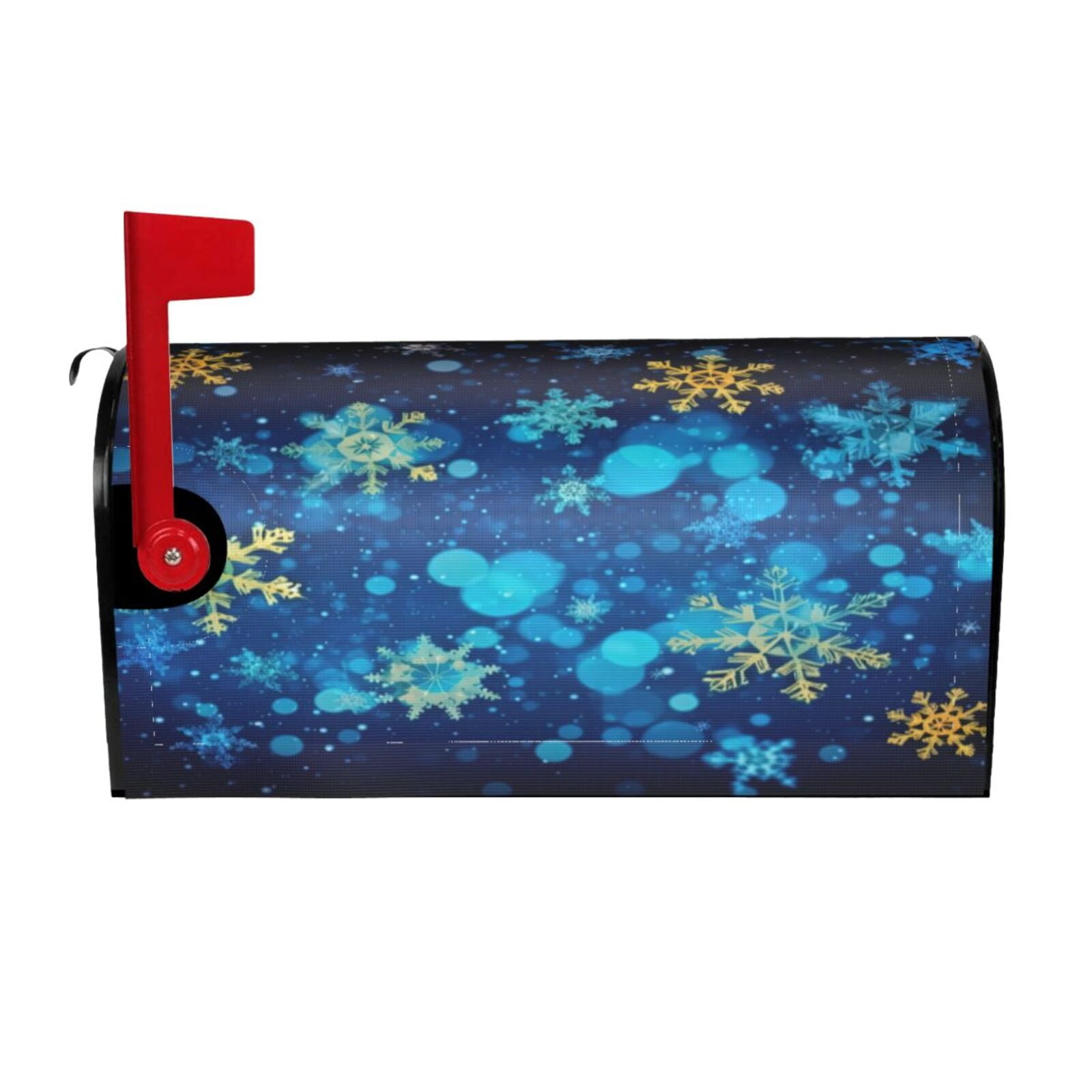 PHELIKA Christmas Snowflakes Winter 04 Mailbox Covers Magnetic Mailbox ...