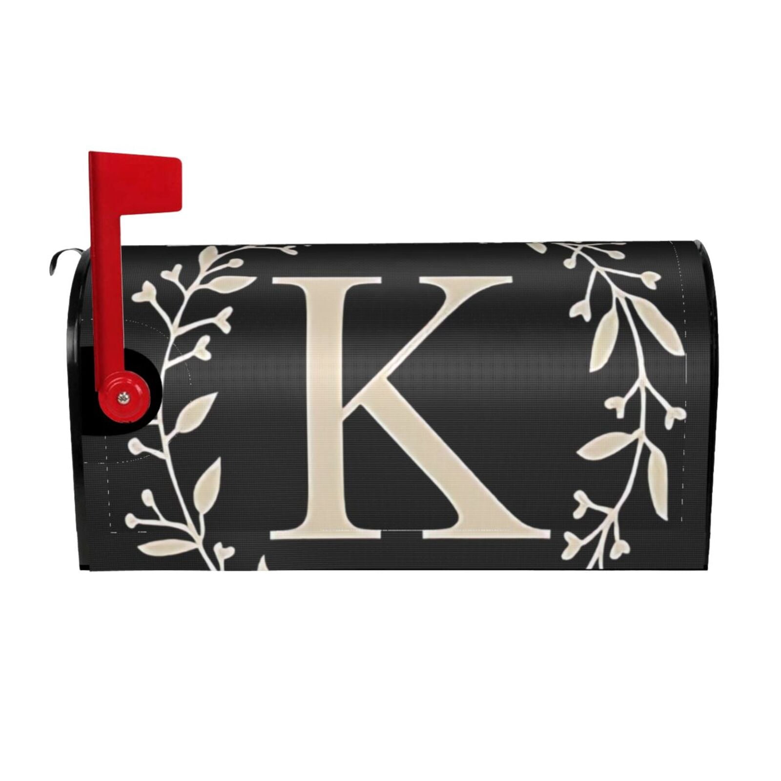 PHELIKA Classic Monogram Letter K Magnetic Mailbox Covers Post Letter ...