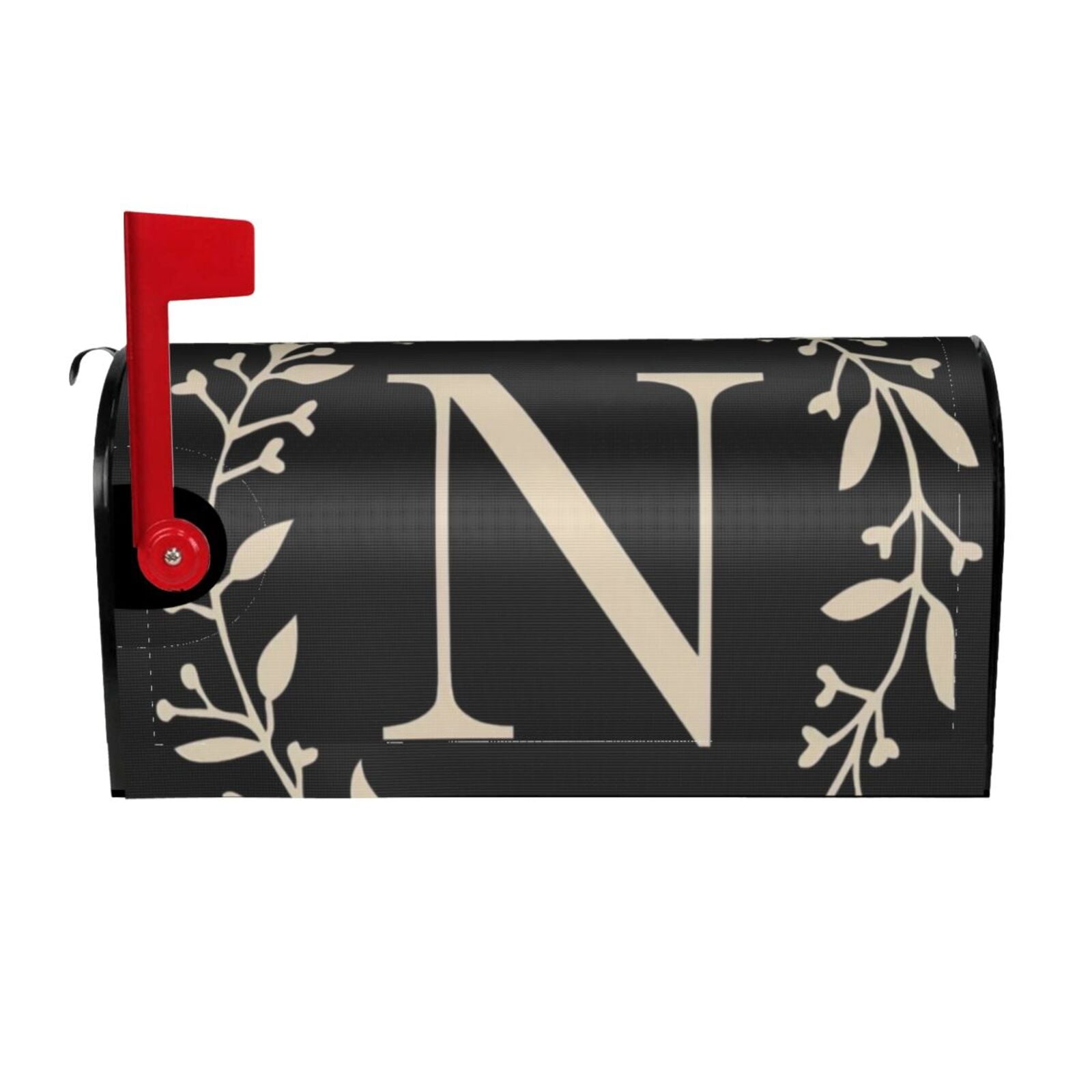 PHELIKA Classic Monogram Letter N Magnetic Mailbox Covers Standard Size ...