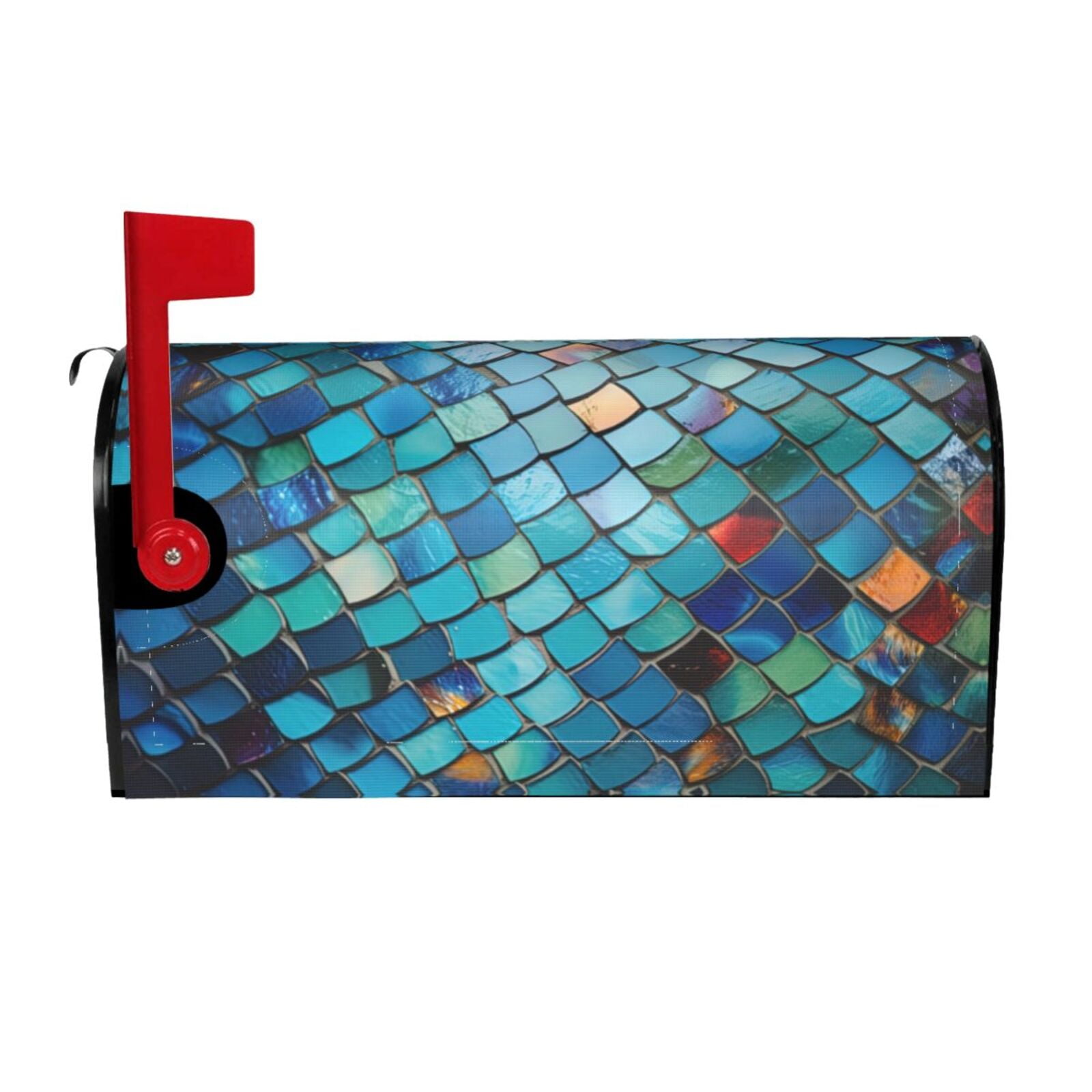 PHELIKA Colorful Mosaic Tile Walls 01 Magnetic Mailbox Covers Standard ...