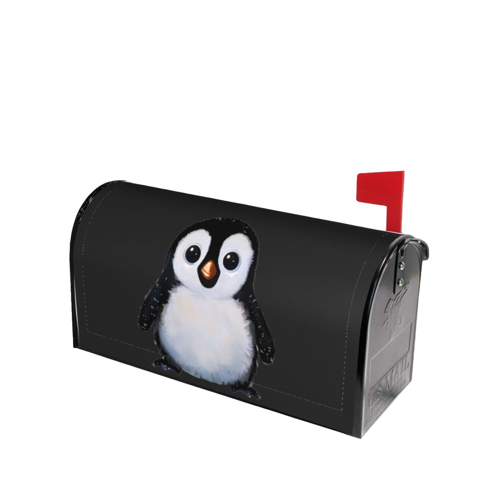 PHELIKA Cute Penguin 01 Magnetic Mailbox Covers Post Letter Box Cover ...