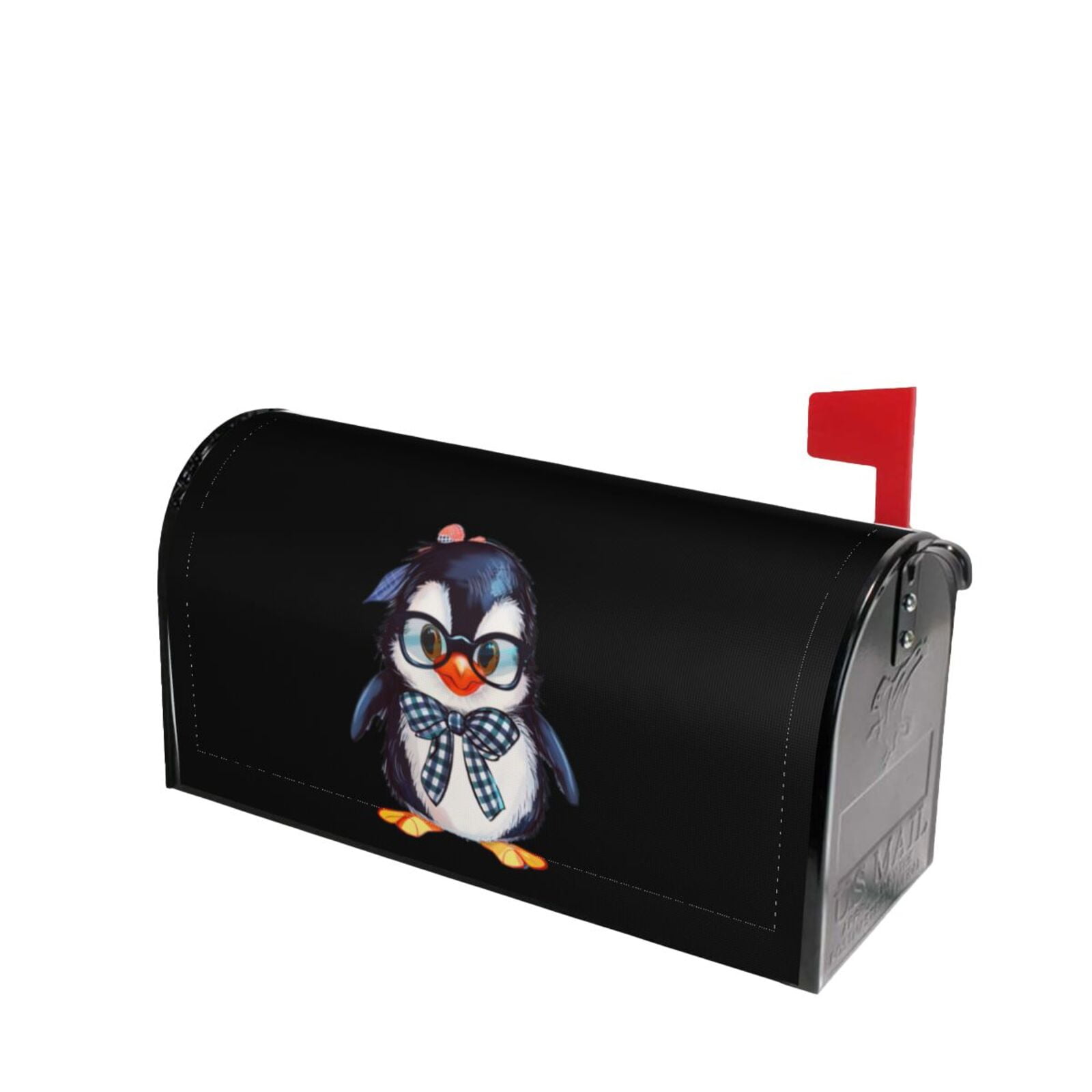 PHELIKA Cute Penguin 05 Magnetic Mailbox Covers Post Letter Box Cover ...
