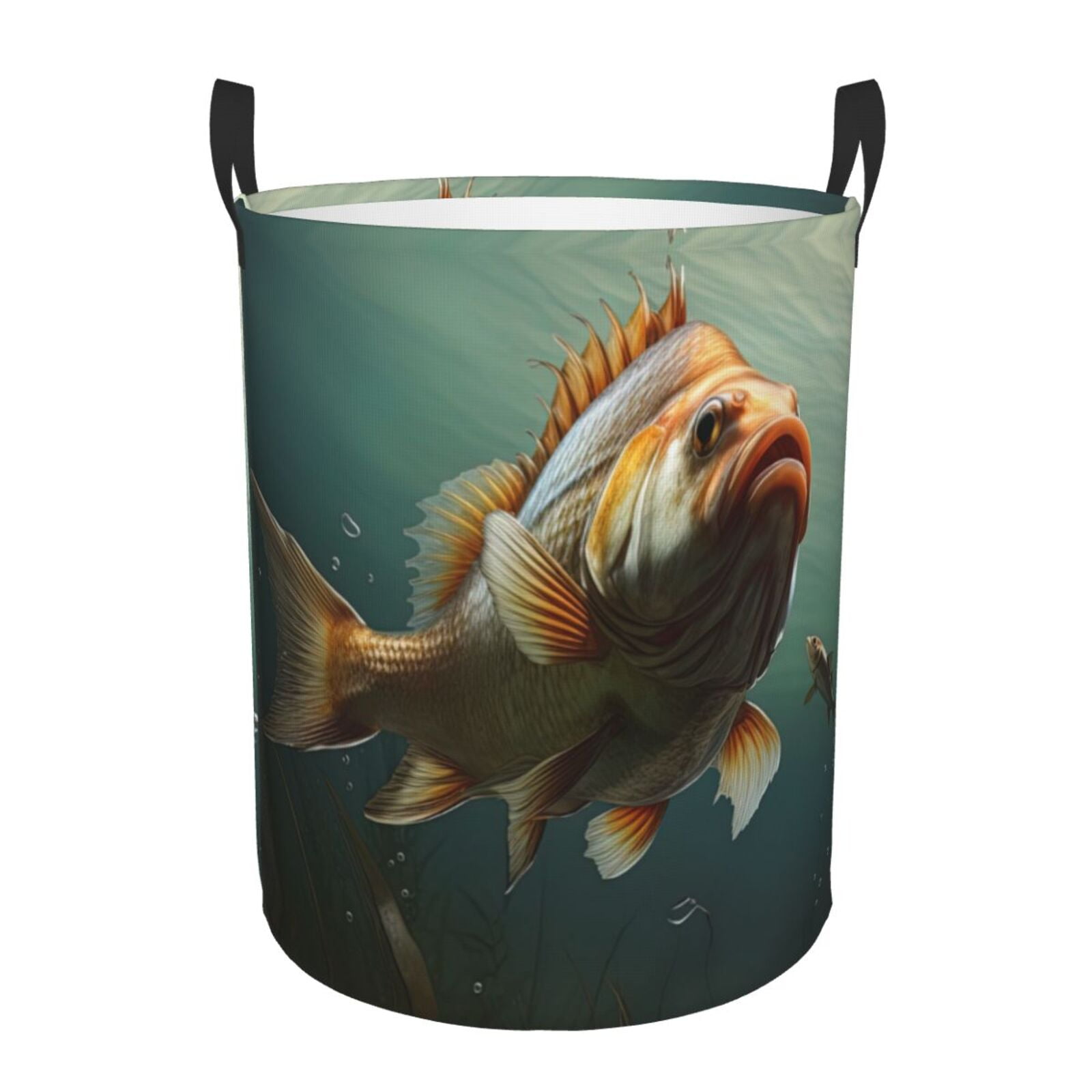 PHELIKA Fishing Fish Welcome 02 Laundry Hamper Waterproof Foldable ...