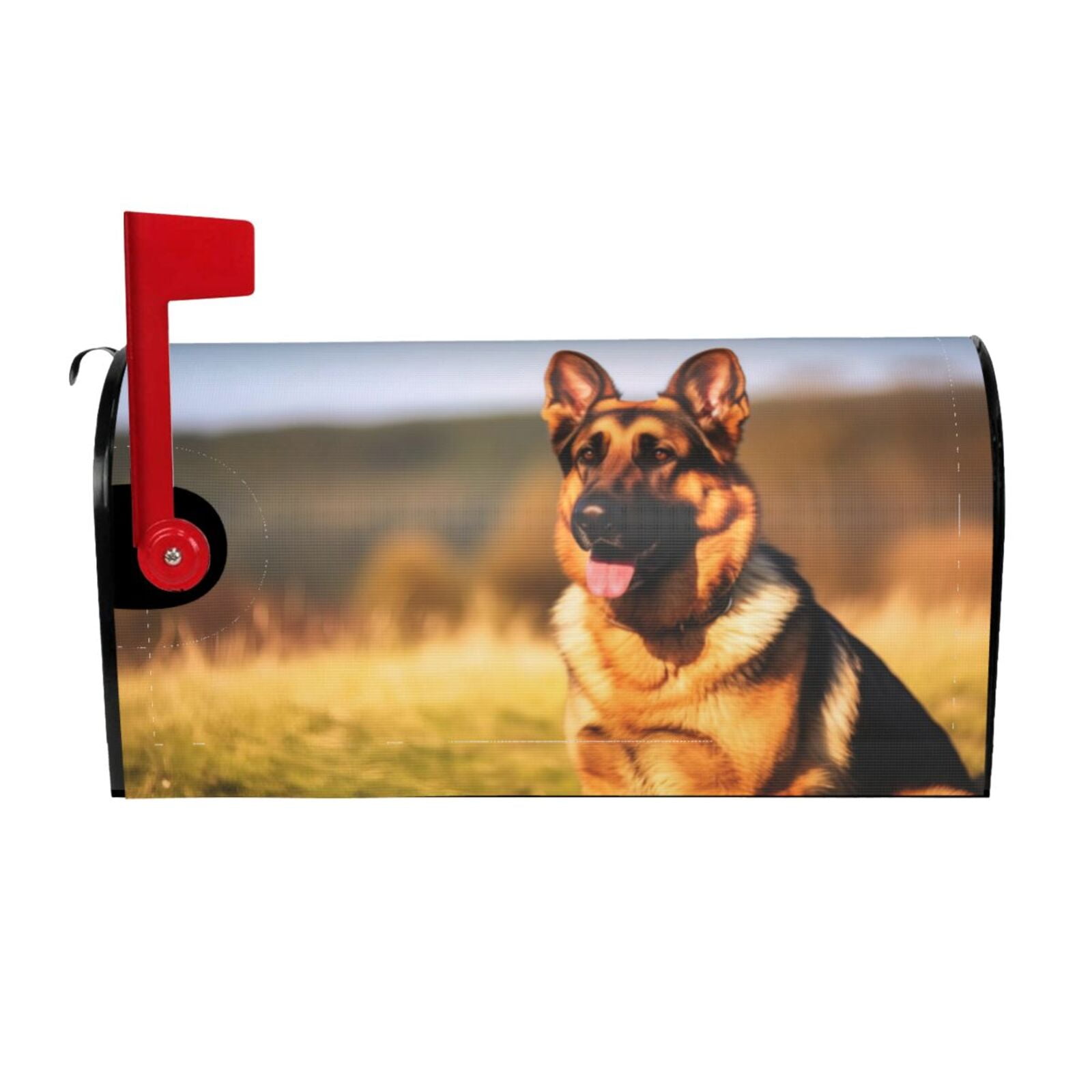 PHELIKA German Shepherd Dog Animal 01 Mailbox Covers Magnetic Mailbox ...
