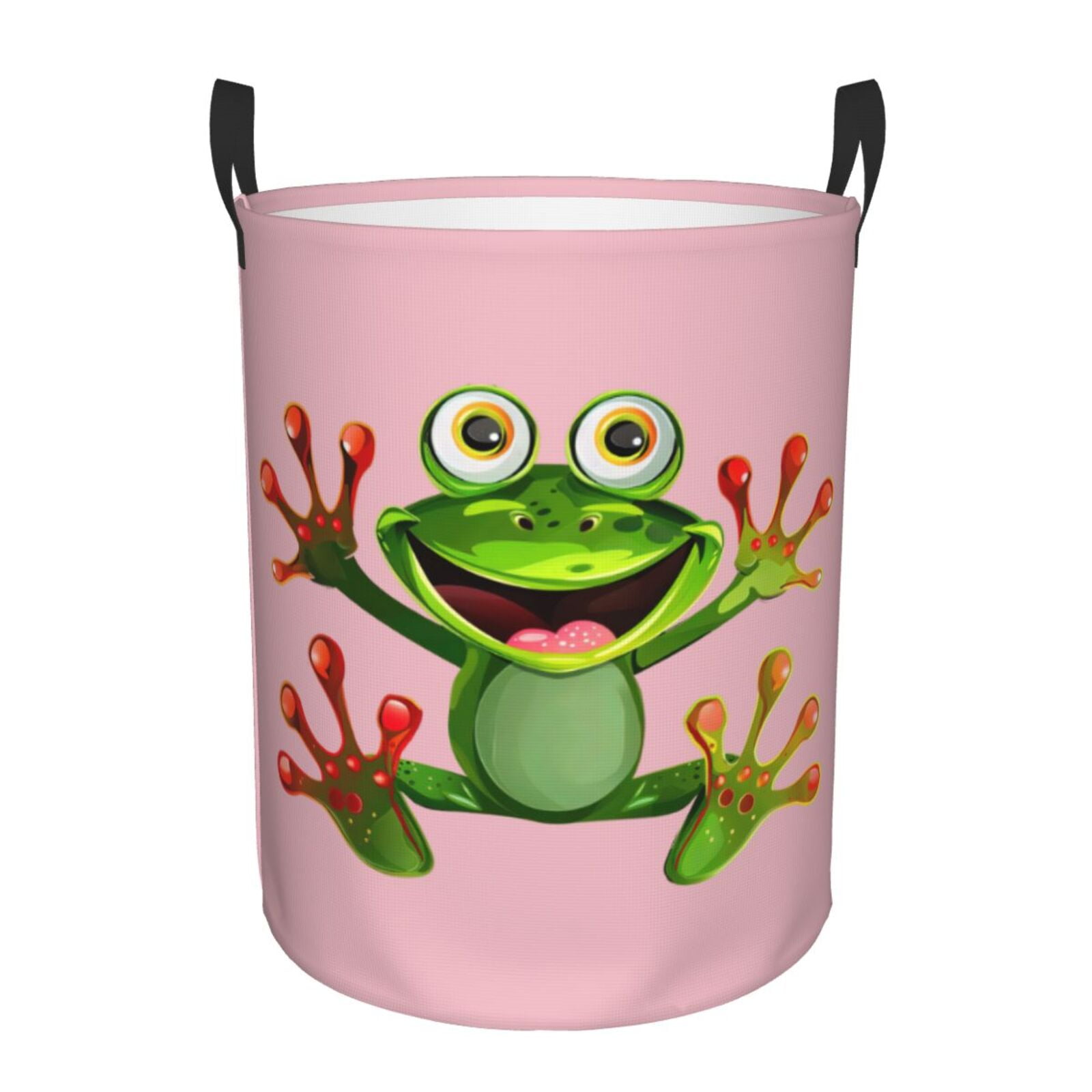 PHELIKA Happy Frog 01 Laundry Hamper Waterproof Foldable Oxford Fabric ...