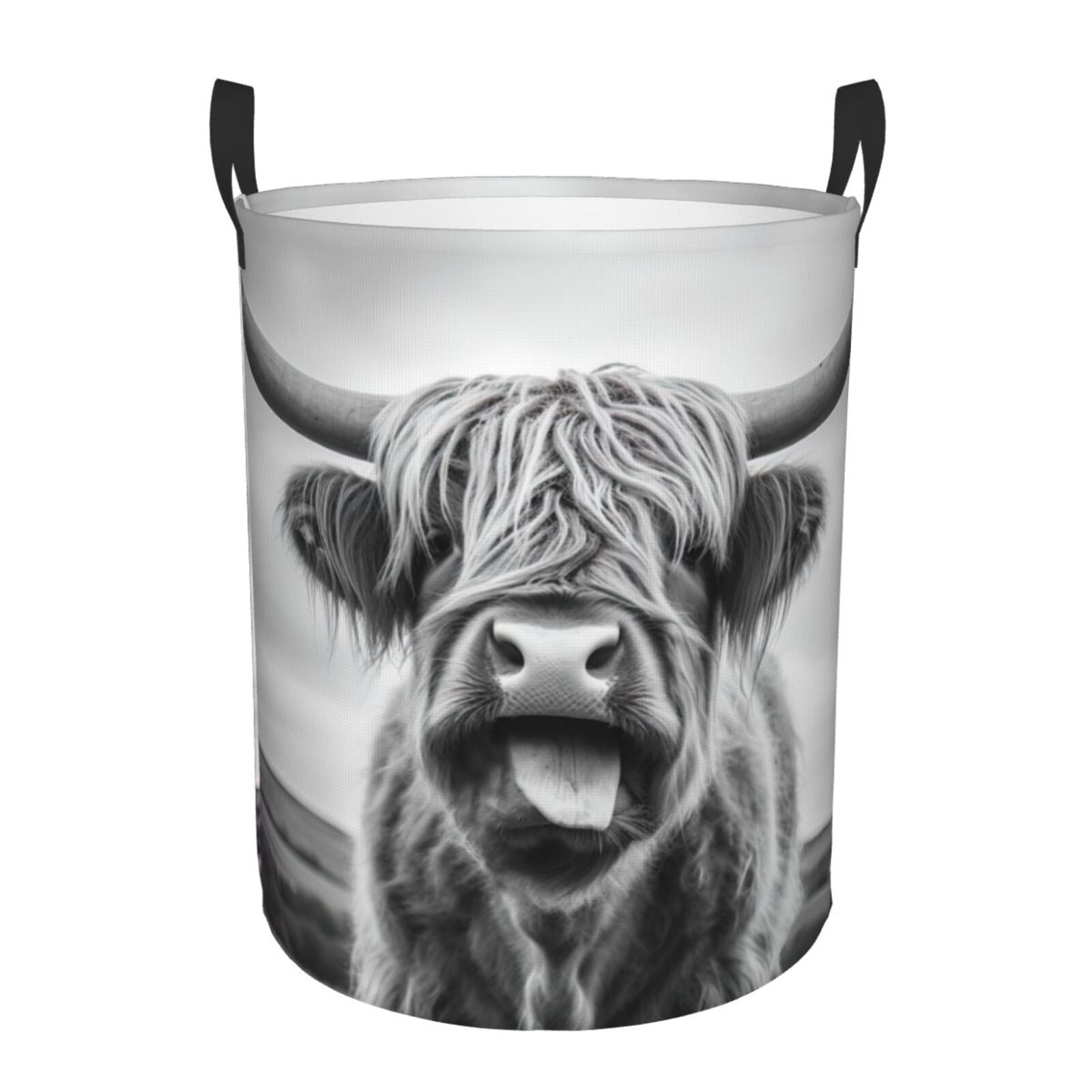 PHELIKA Highland Cow 03 Laundry Hamper Waterproof Foldable Oxford ...