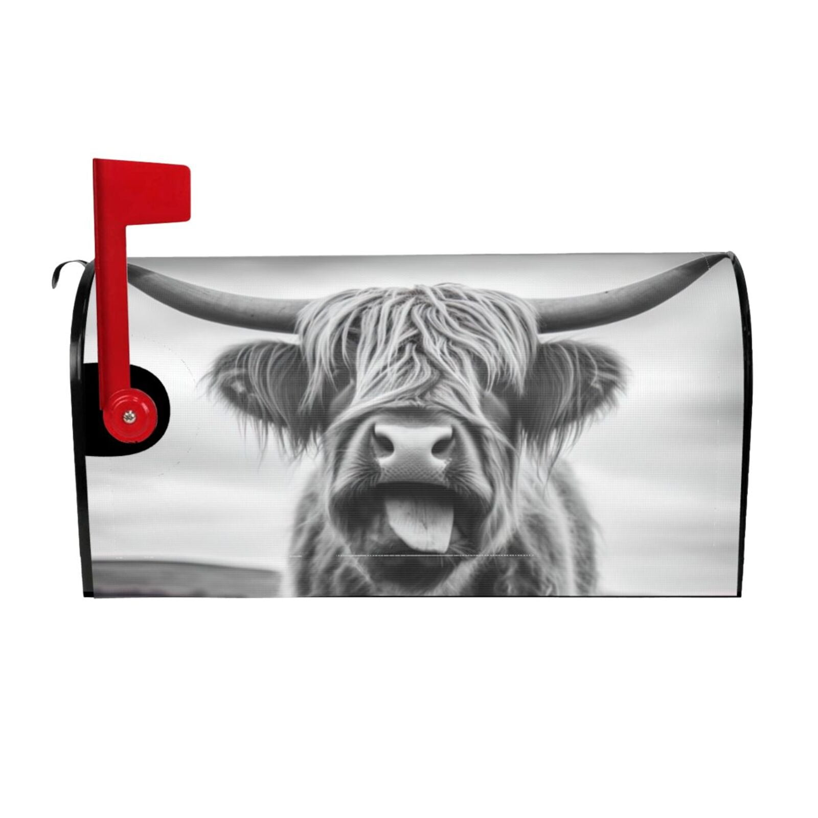 PHELIKA Highland Cow 03 Magnetic Mailbox Covers Standard Size 25.5"H x ...