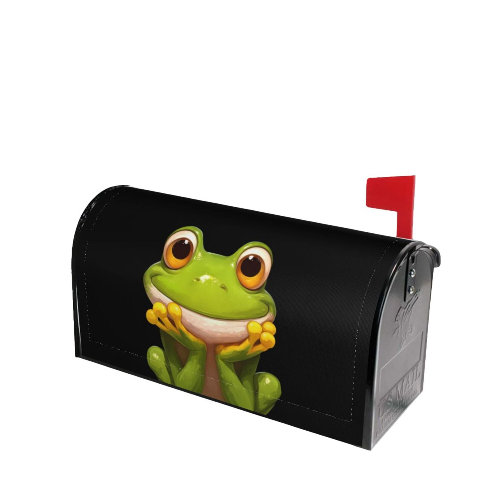 PHELIKA Merry Green Frog With Greater Eye 02 Magnetic Mailbox Covers ...