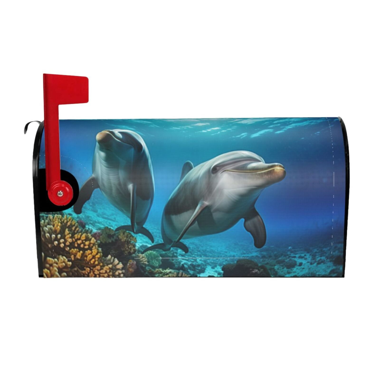 PHELIKA Ocean Sea Animal Dolphin 03 Magnetic Mailbox Covers Standard ...