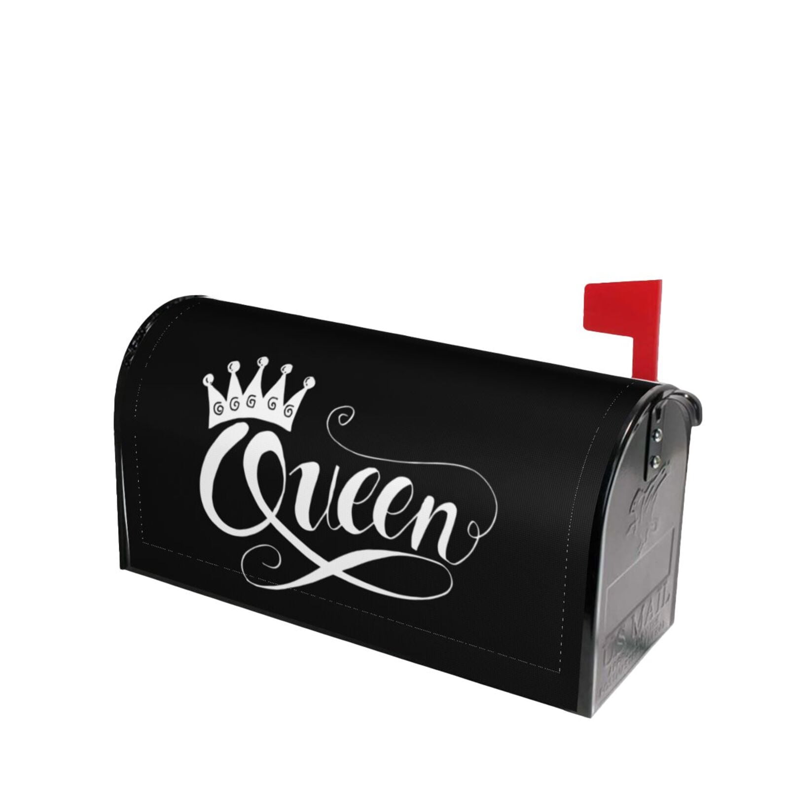 PHELIKA Queen Word With Crown Magnetic Mailbox Covers Post Letter Box ...