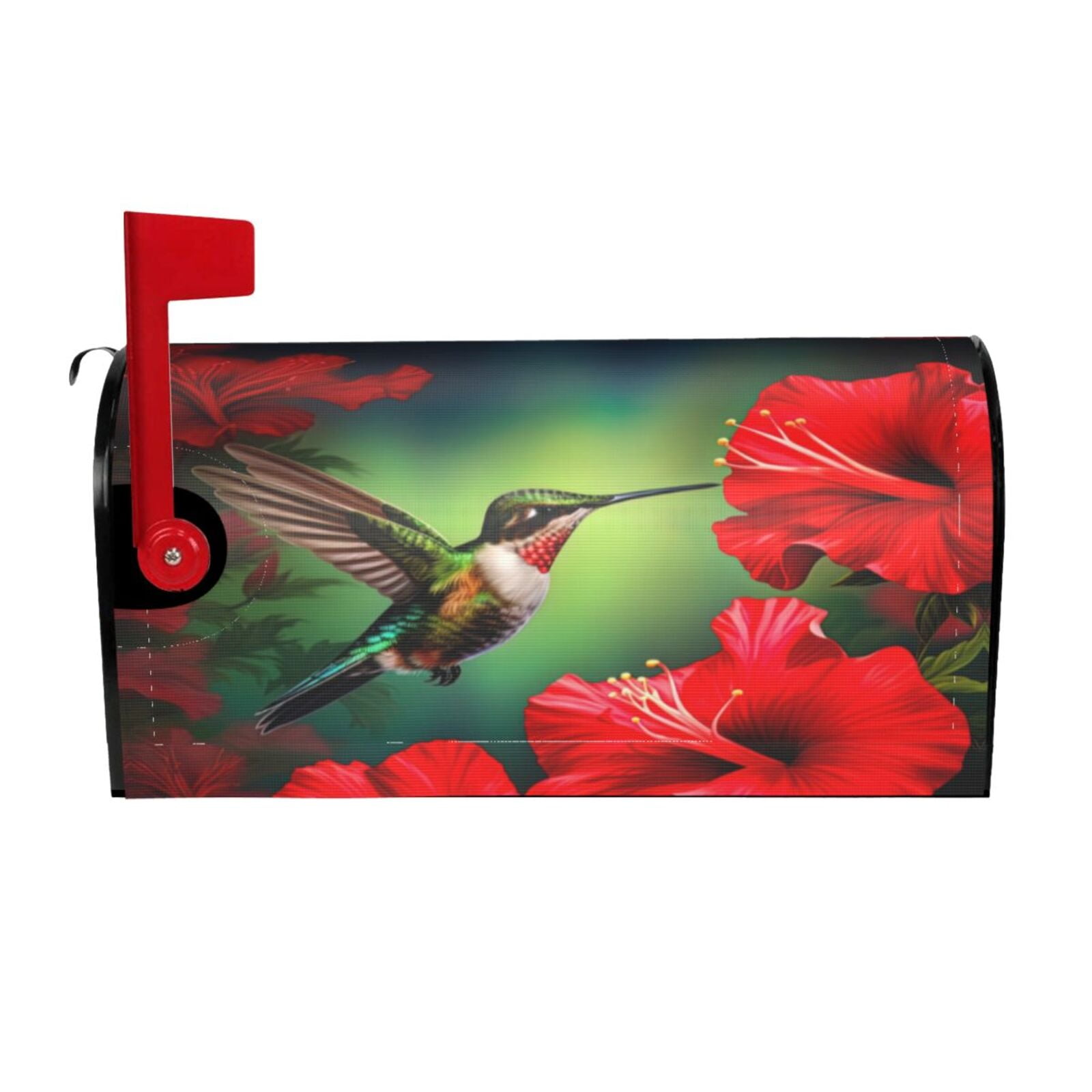 PHELIKA Spring Bird Hummingbird and Flowers Magnetic Mailbox Covers ...