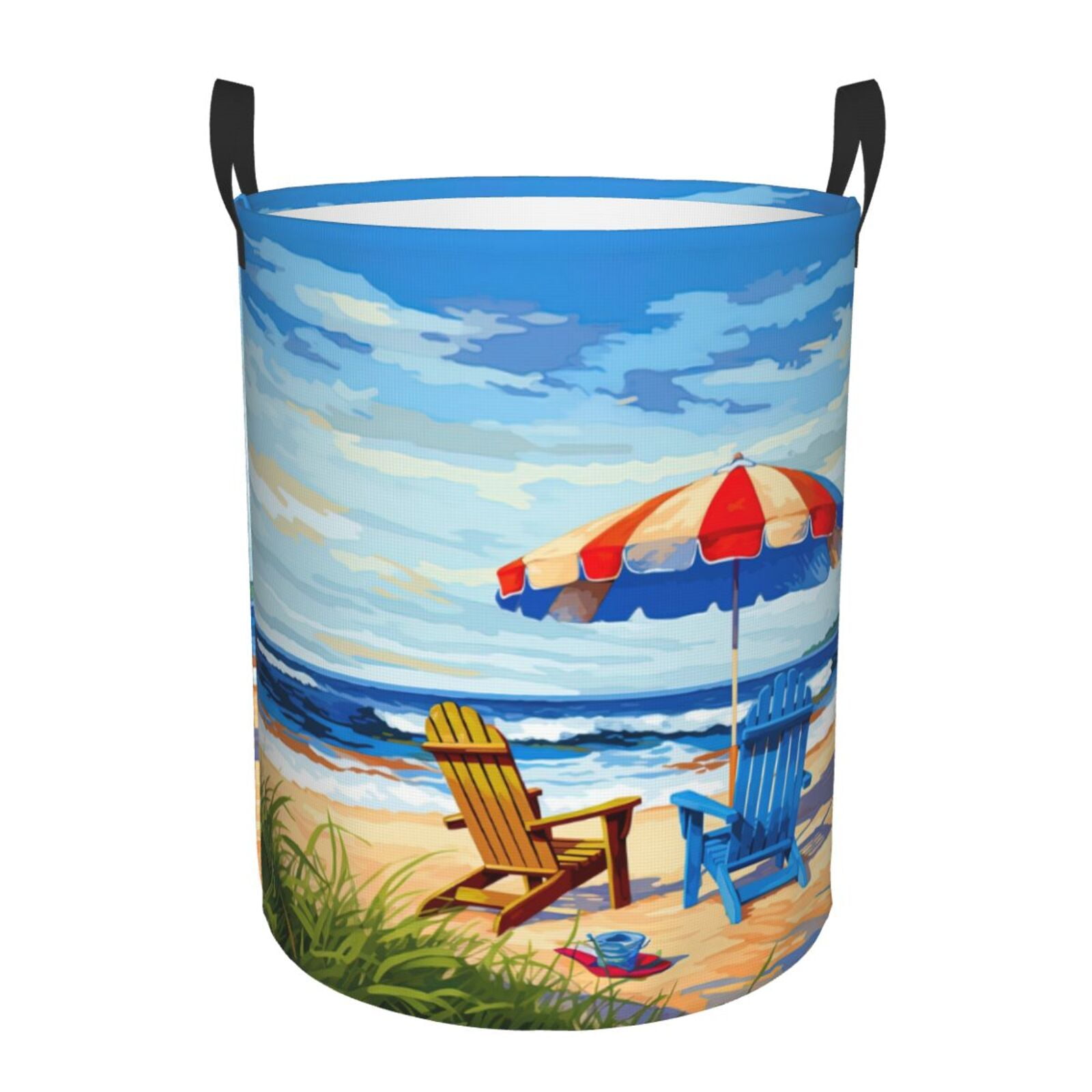 PHELIKA Summer Beach Chairs And Umbrella 02 Laundry Hamper Waterproof ...