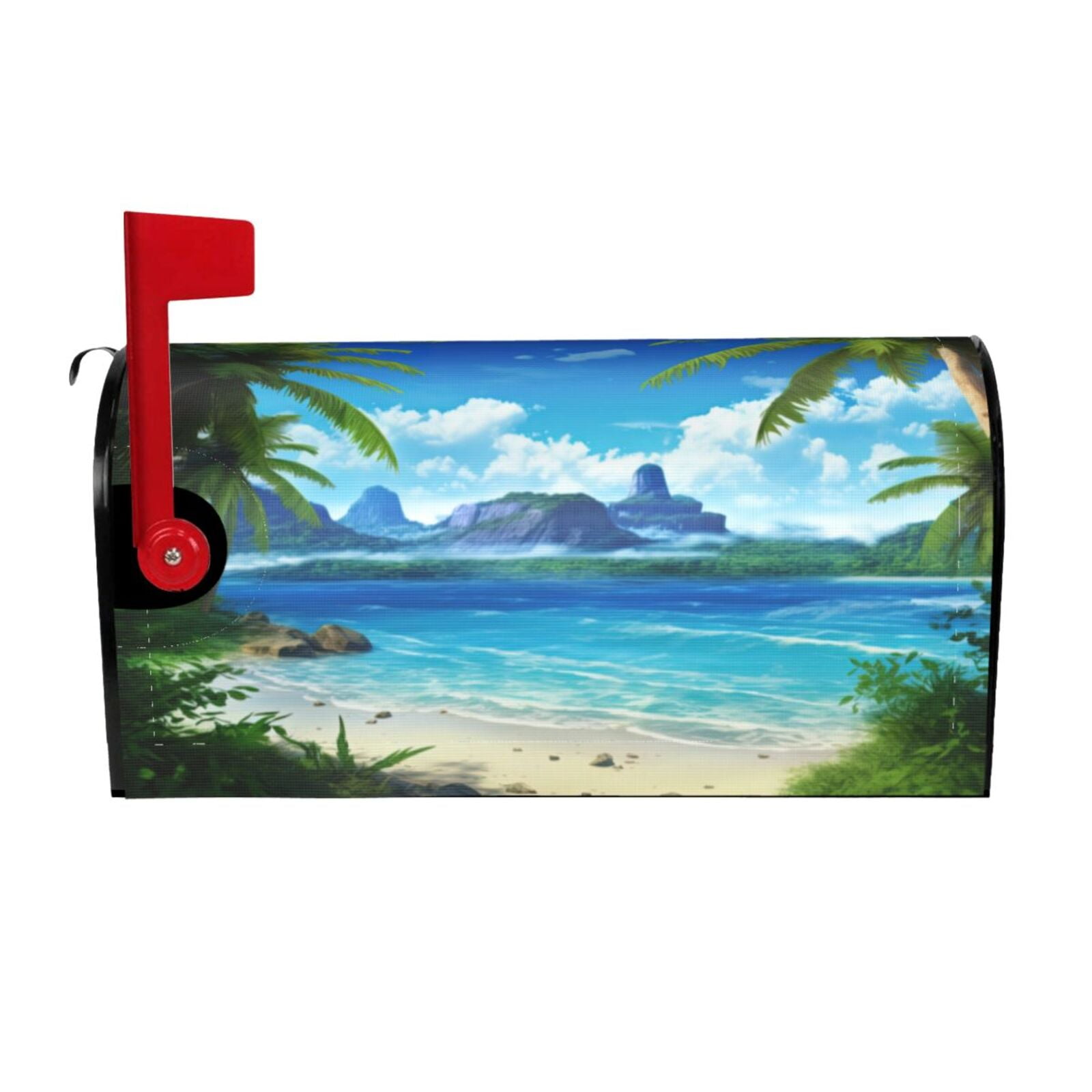 PHELIKA Summer Islands Beach Tropical Palm Tree 02 Magnetic Mailbox ...