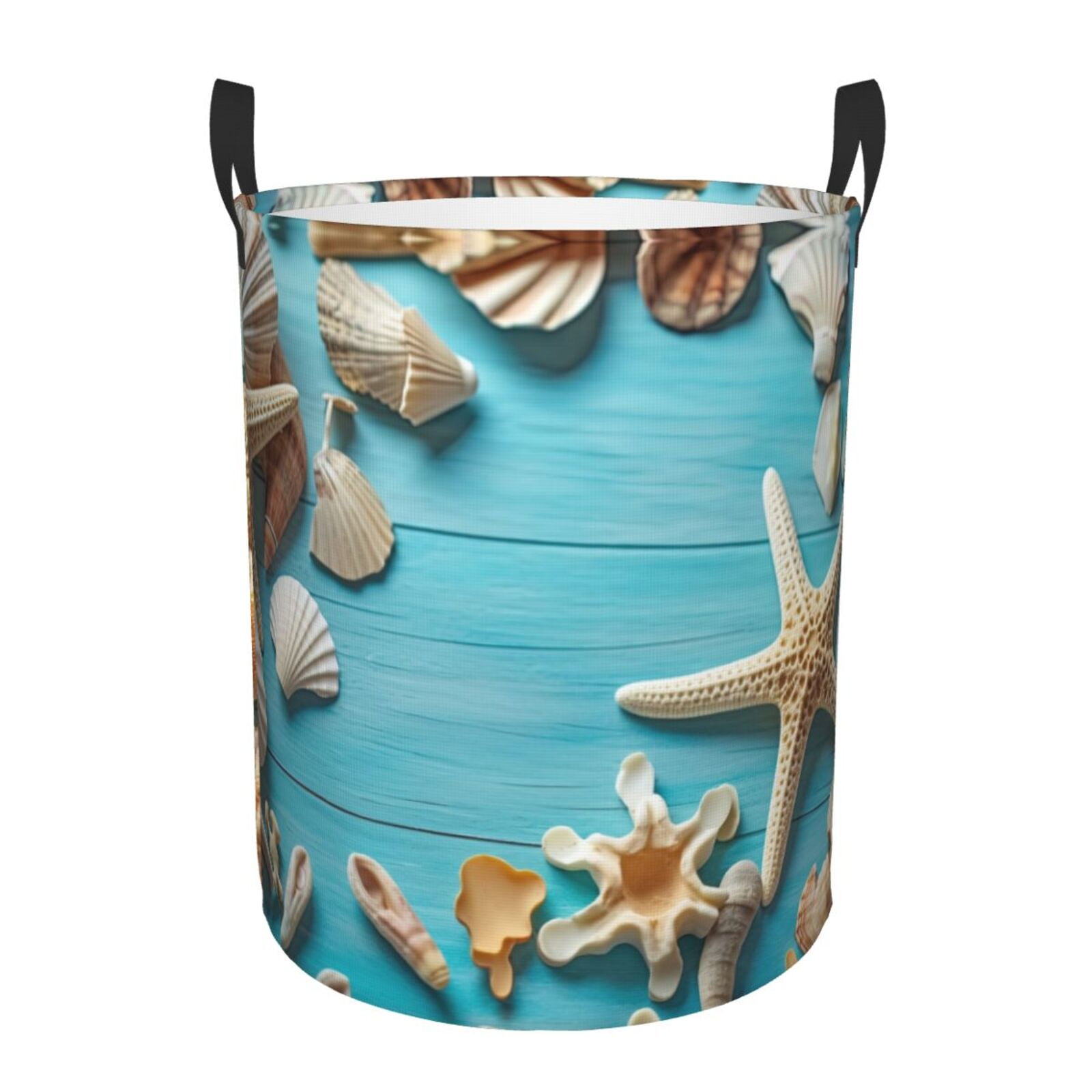 PHELIKA Summer Seashell Beach Starfish 01 Laundry Hamper Waterproof ...