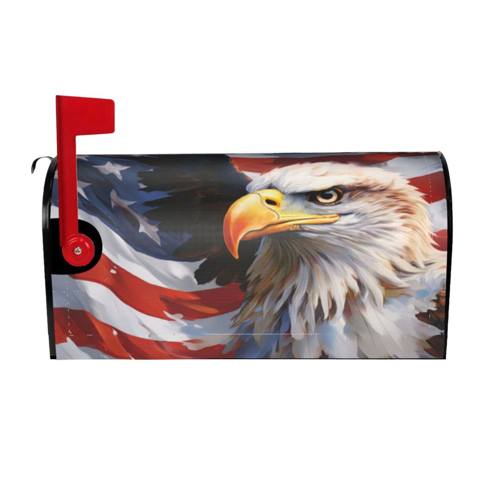 PHELIKA USA Patriotic American Flag Eagle Magnetic Mailbox Covers ...