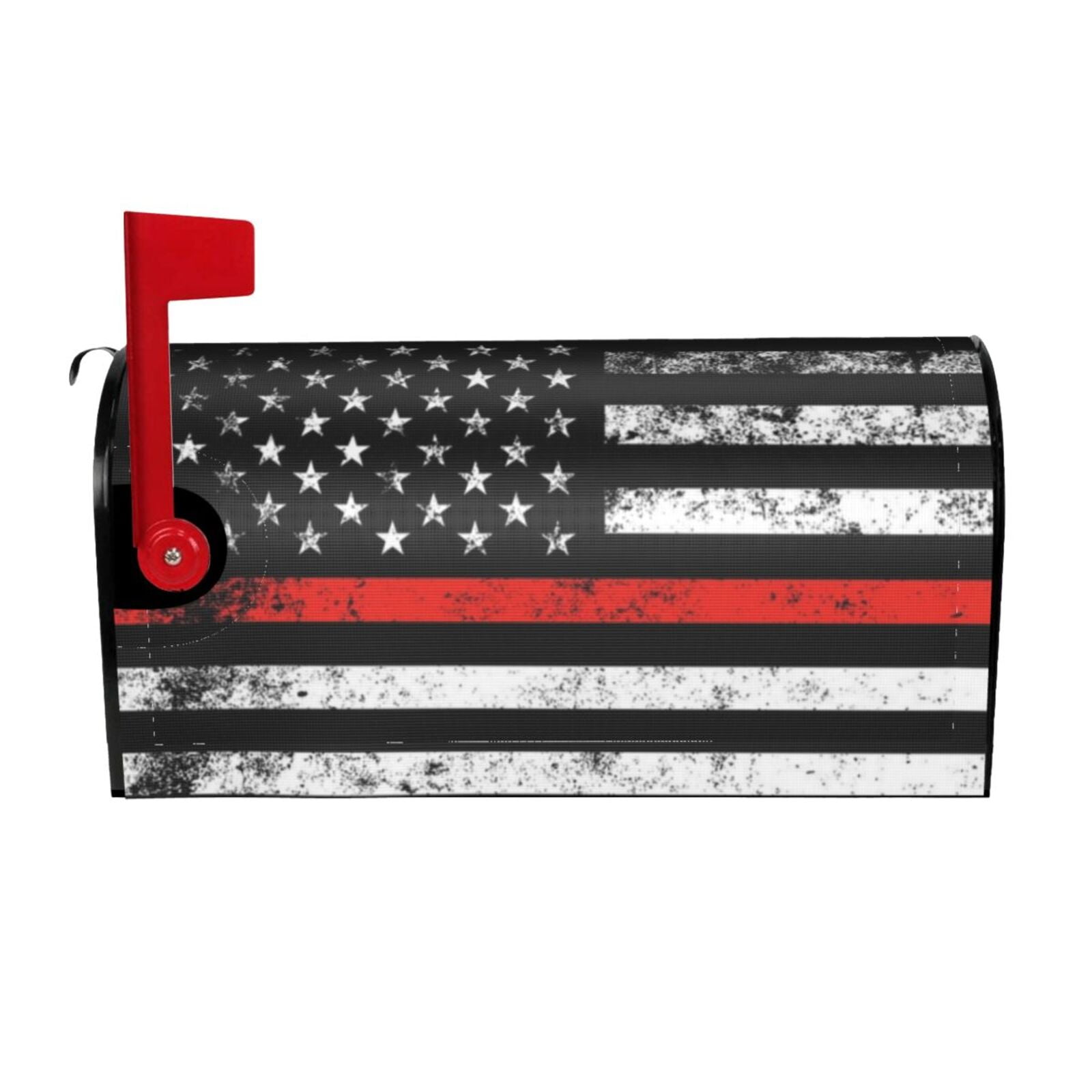 PHELIKA Usa Patriotic Firefighter Thin Red Line Flag Mailbox Covers ...