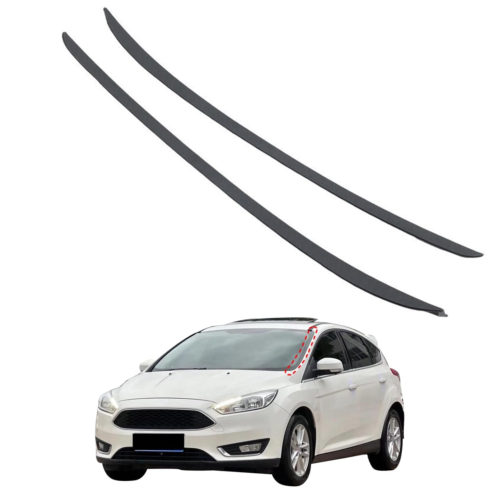 PHEZEN Set of 2, Driver & Passenger Side Windshield A Pillar Trim ...