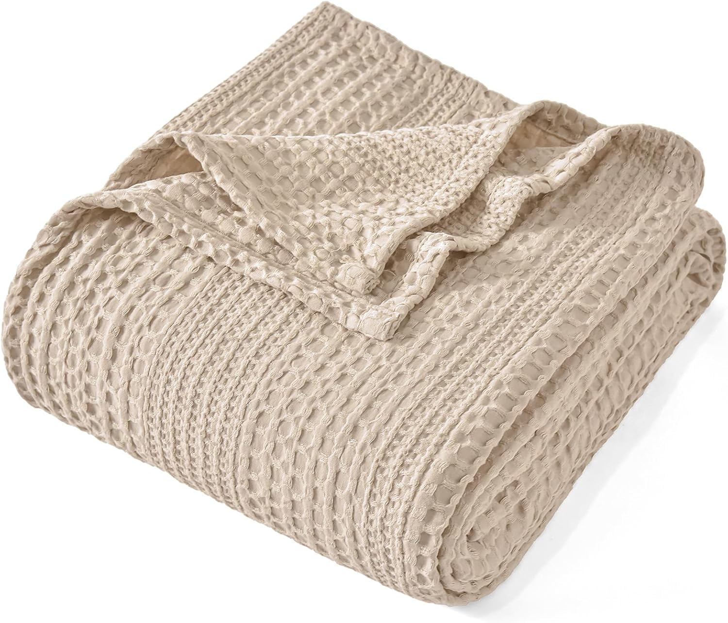 PHF Ultra Soft Waffle Weave Blanket Twin Size for Bed, Lightweight and ...