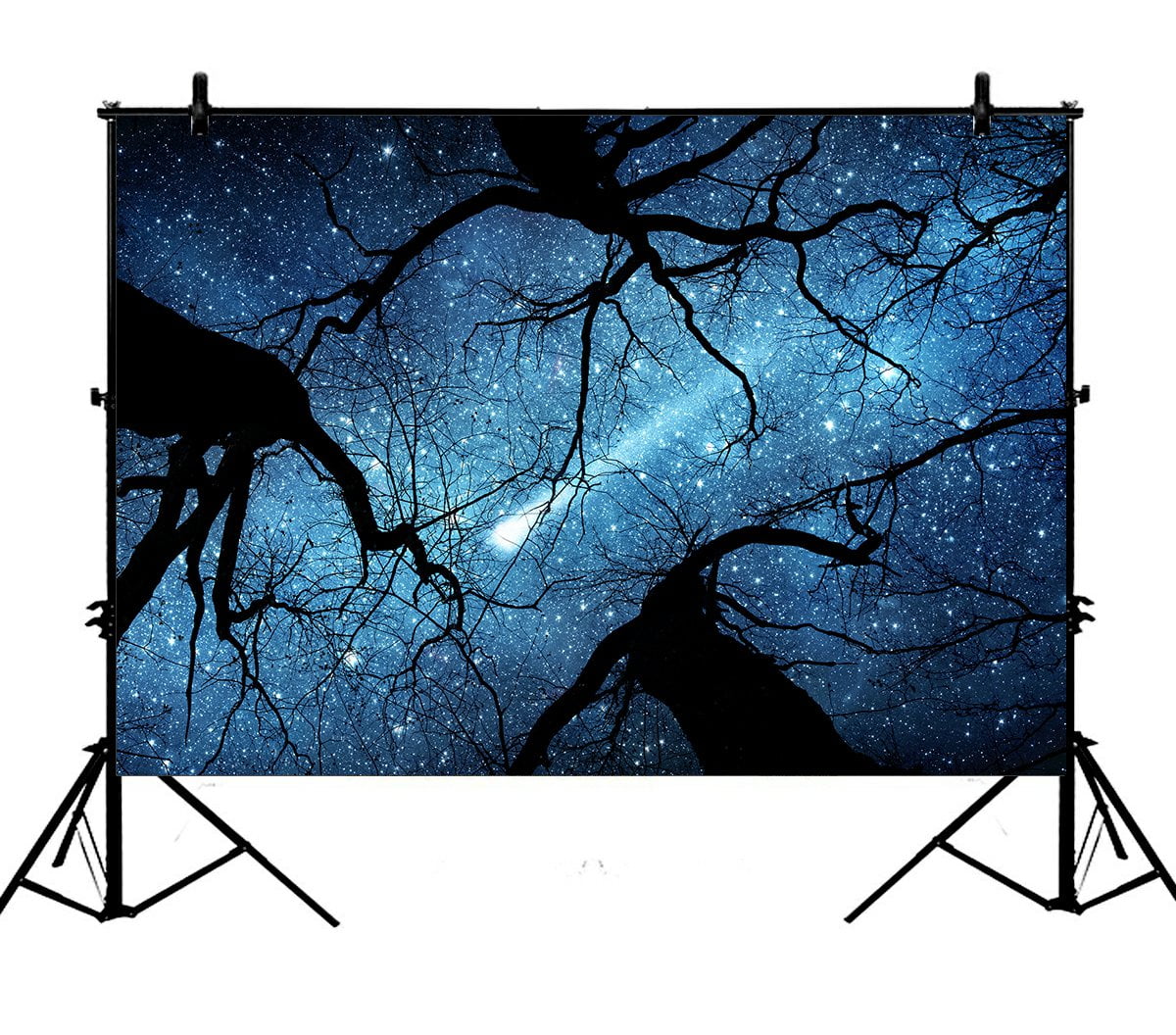 PHFZK 7x5ft Beautiful Night Sky Backdrops, the Milky Way and the Trees ...