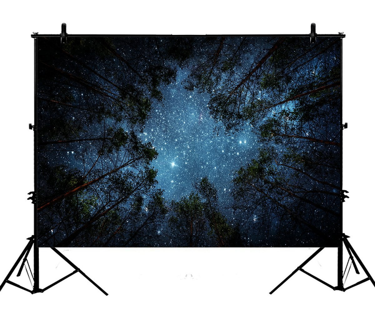 PHFZK 7x5ft Beautiful Night Sky Backdrops, the Milky Way and the Trees ...