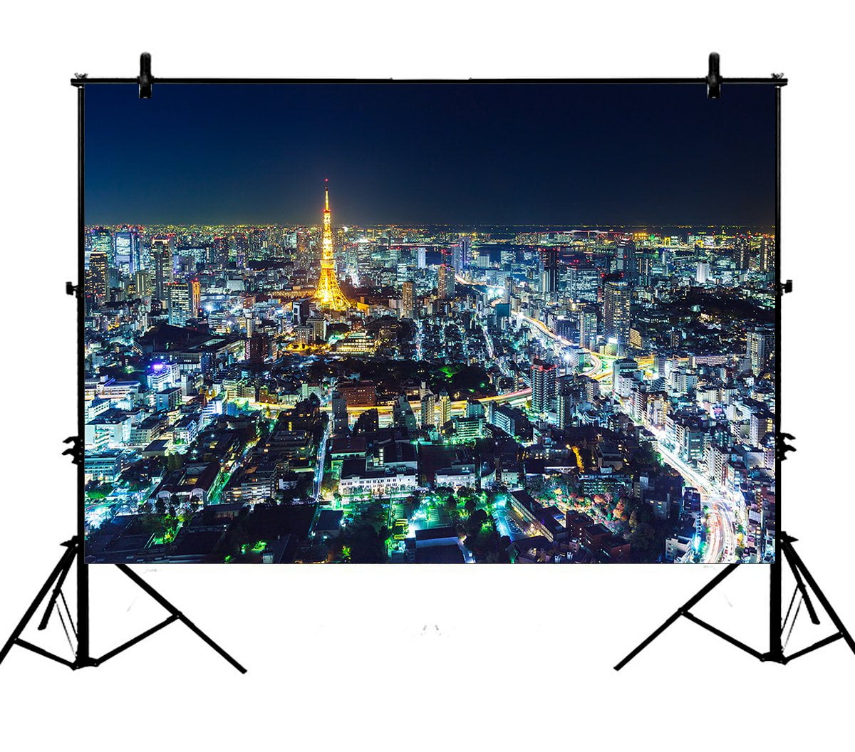 PHFZK 7x5ft City Backdrops, Tokyo Skyline at Night Photography ...