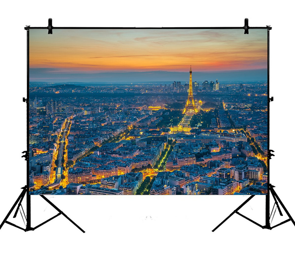 PHFZK 7x5ft Cityscape Backdrops, France Paris Eiffel Tower at Sunset ...