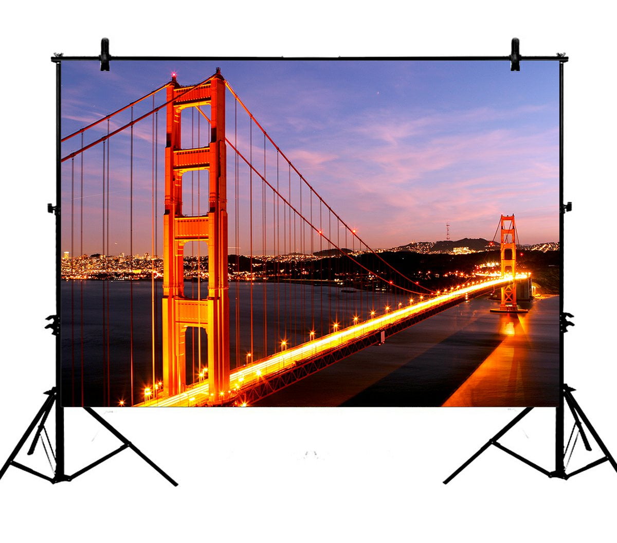 PHFZK 7x5ft Cityscape Backdrops, Golden Gate Bridge New York City ...