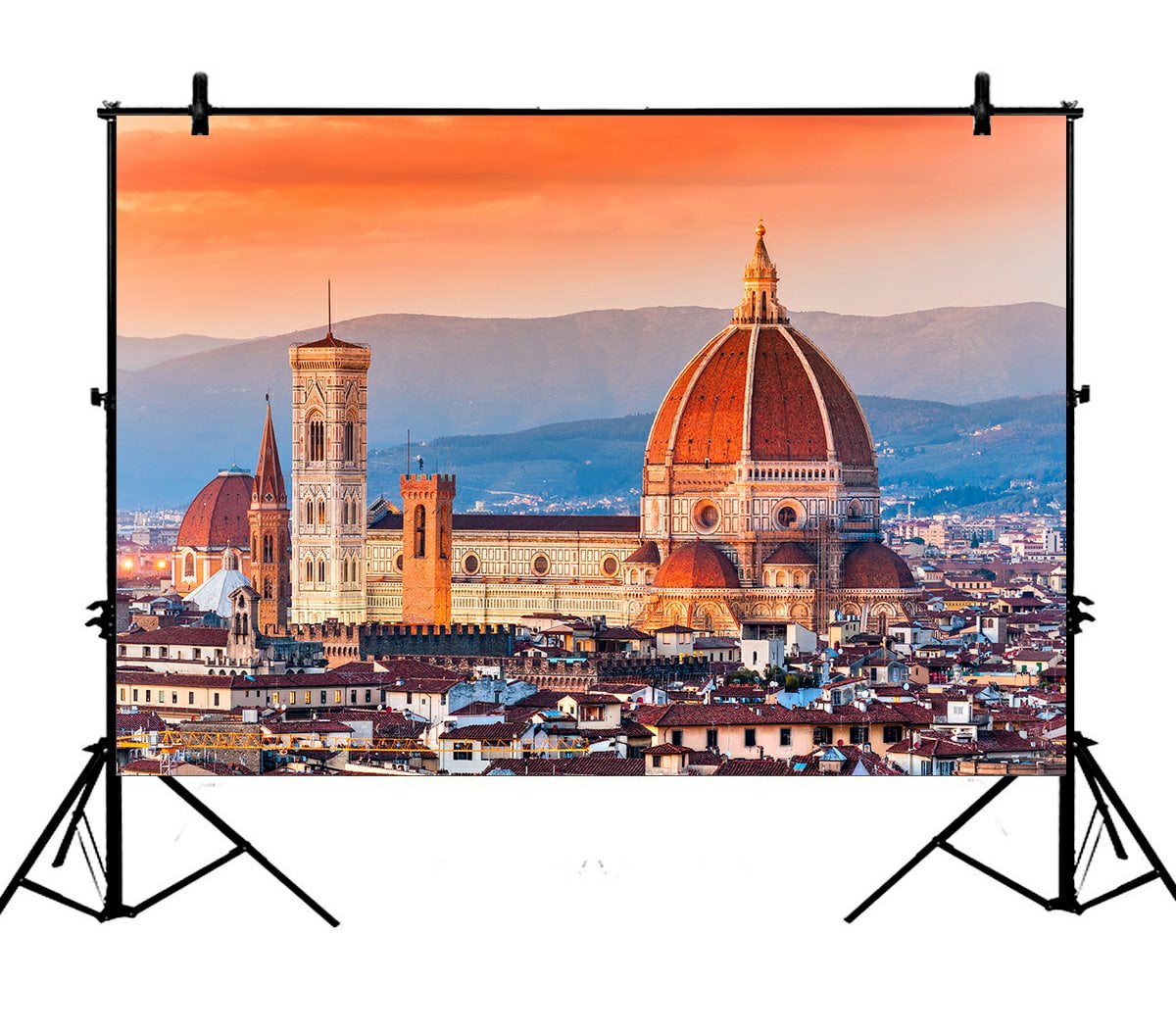 PHFZK 7x5ft Cityscape Backdrops, Sunset View on Florence and Duomo ...