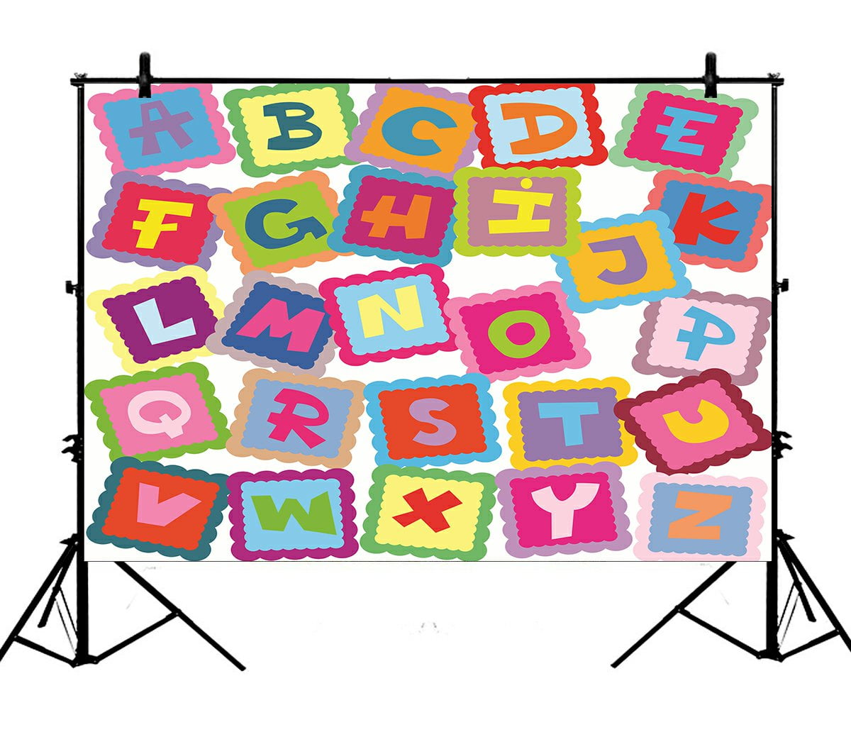 PHFZK 7x5ft Educational Backdrops, ABC Alphabet Fun Learning Chart ...