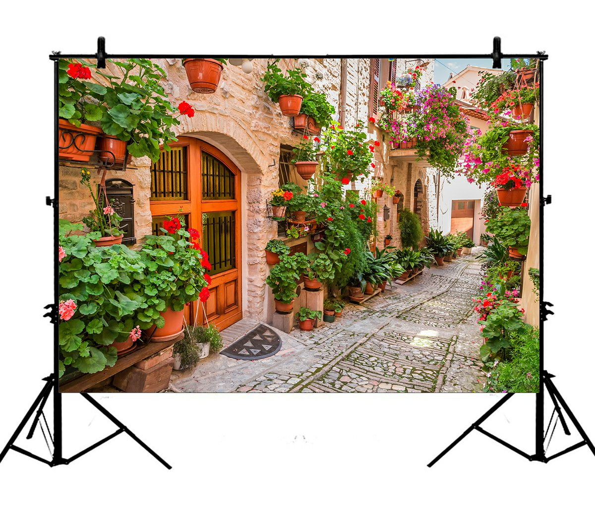 PHFZK 7x5ft European Cityscape Backdrops, Beautiful Italian Street in ...