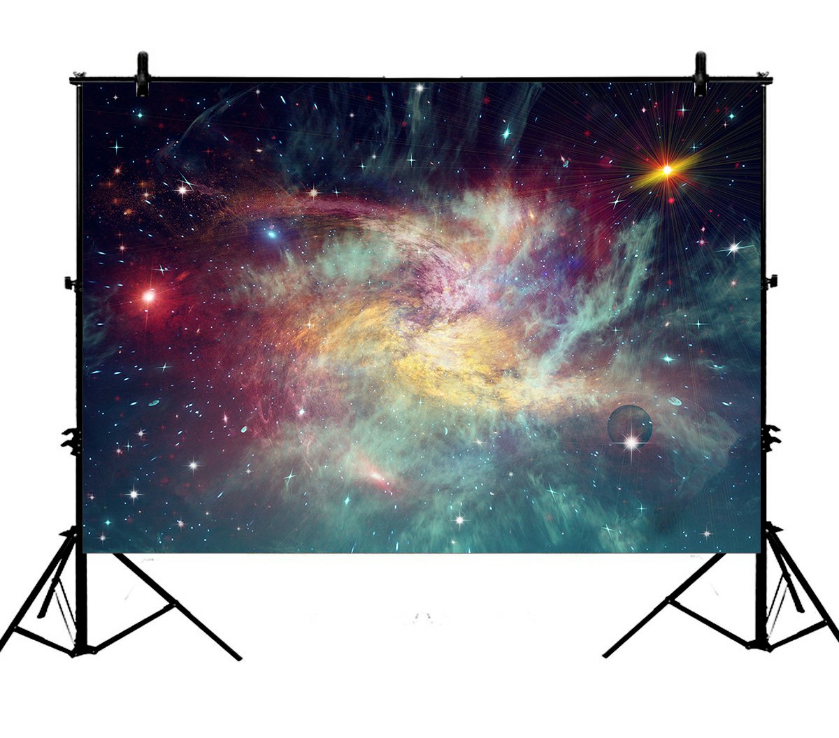 PHFZK 7x5ft Galaxy Space Backdrops, Nebula Universe Space Photography ...